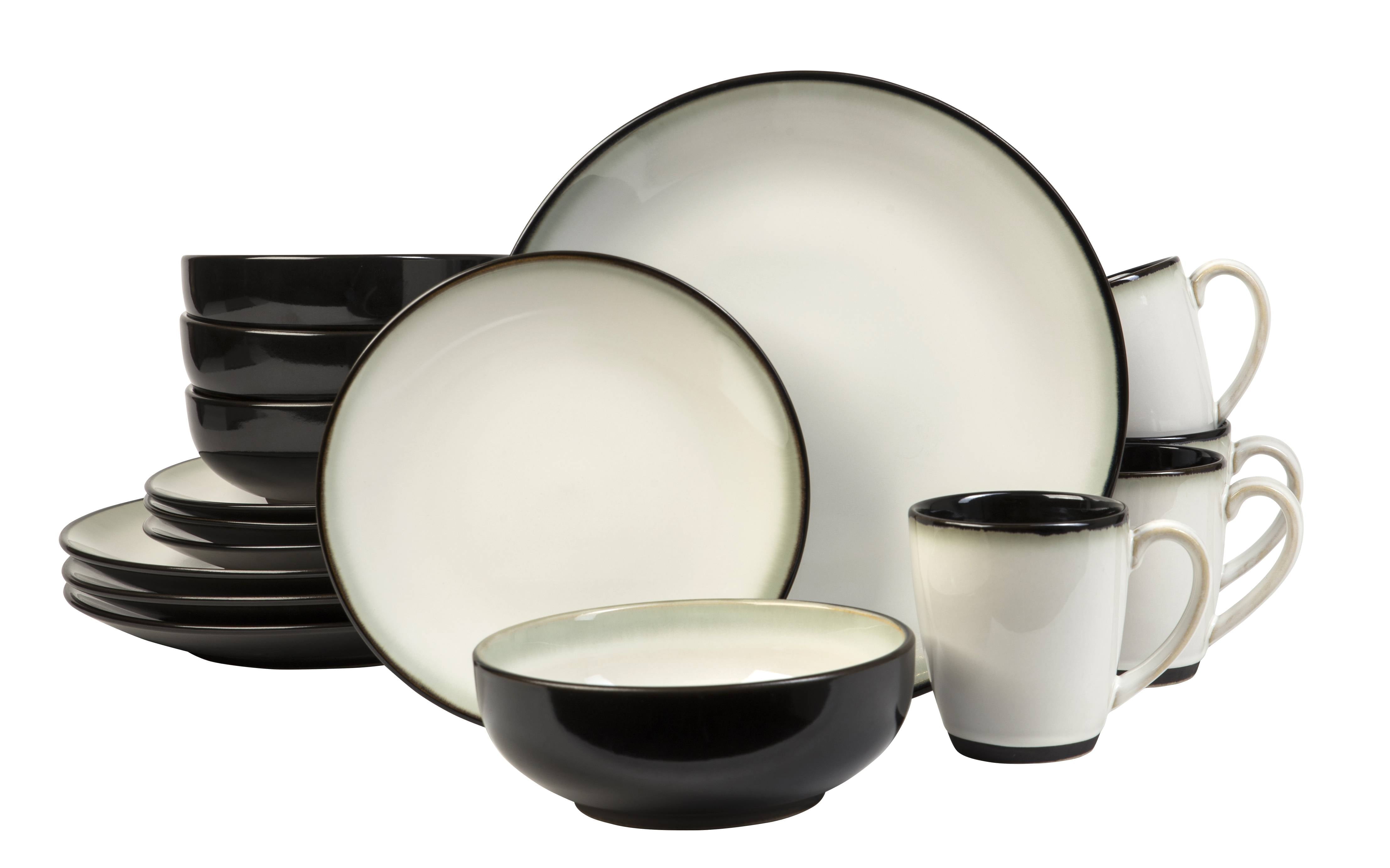 Sango Nova 16-Piece Stoneware Dinnerware Set, Plates, Bowls & Mugs ...