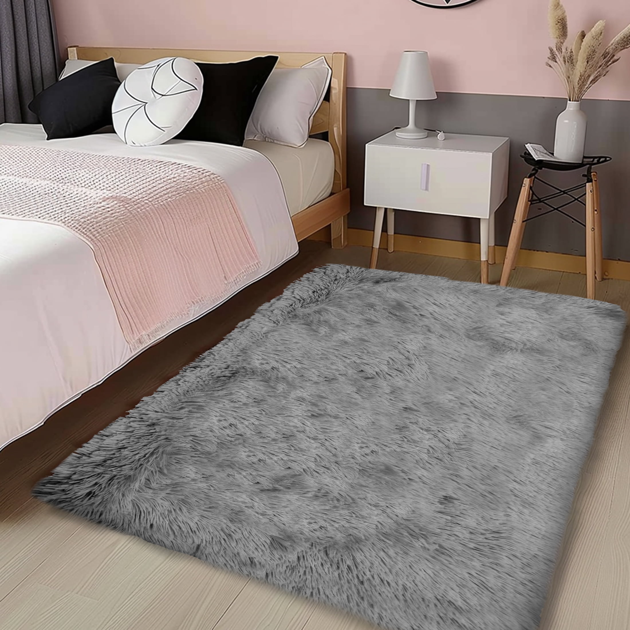 HOMERRY Solid Shag Area Rug 10x13 ft Cozy Plush Shaggy Rug Thick Soft ...