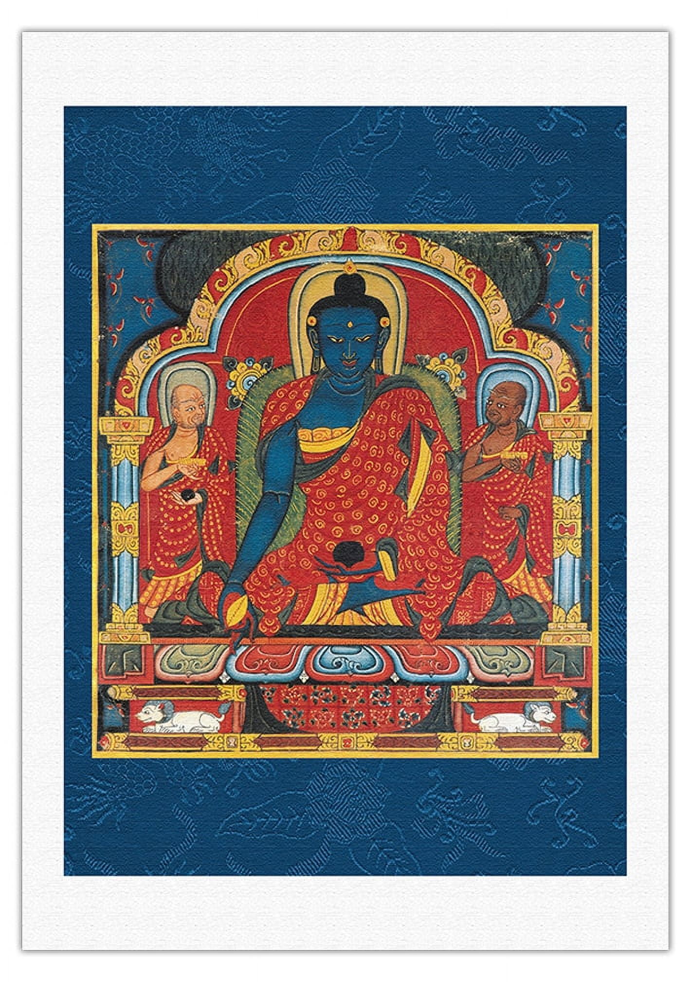 Sangye Menla - The Compassionate Medicine Buddha - Vintage Tibetan ...