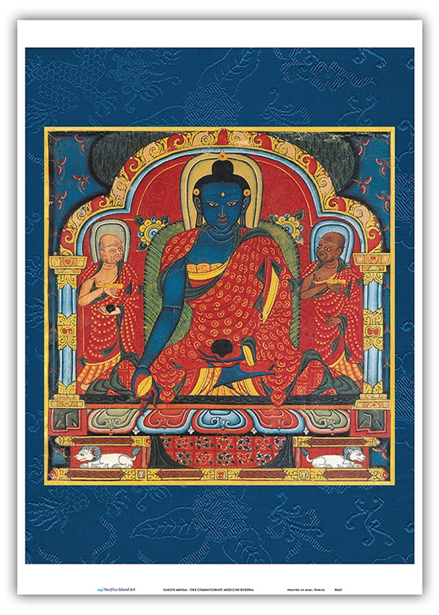 Sangye Menla - The Compassionate Medicine Buddha - Vintage Tibetan ...