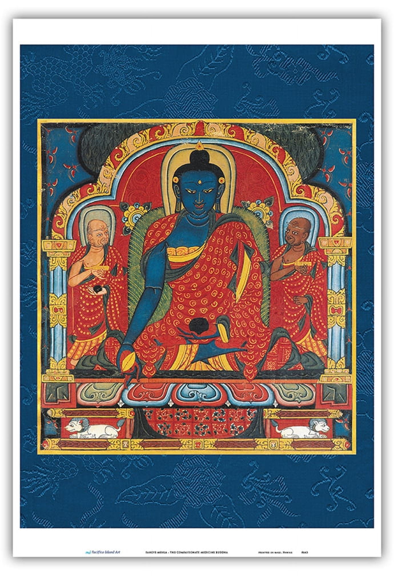 Sangye Menla - The Compassionate Medicine Buddha - Vintage Tibetan ...