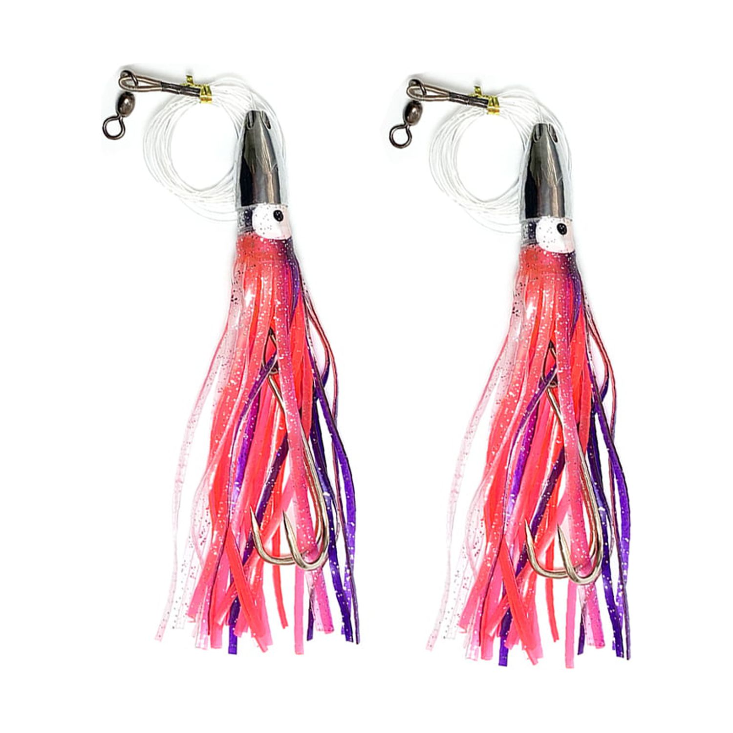 Sanhu 7 Inch Bullet Jet Head Lures 2 Pieces Pink Purple - Walmart.com