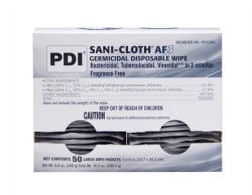 Sani-Cloth AF3 Alcohol-Free Individually Wrapped Wipes - Box of 50 ...