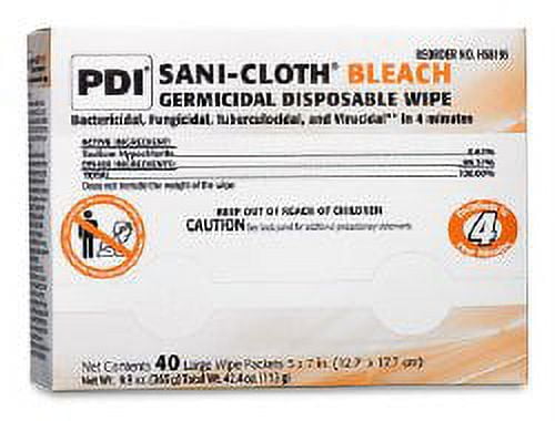 Sani-Cloth Bleach Wipe Surface Disinfectant Cleaner Germicidal Wipe ...
