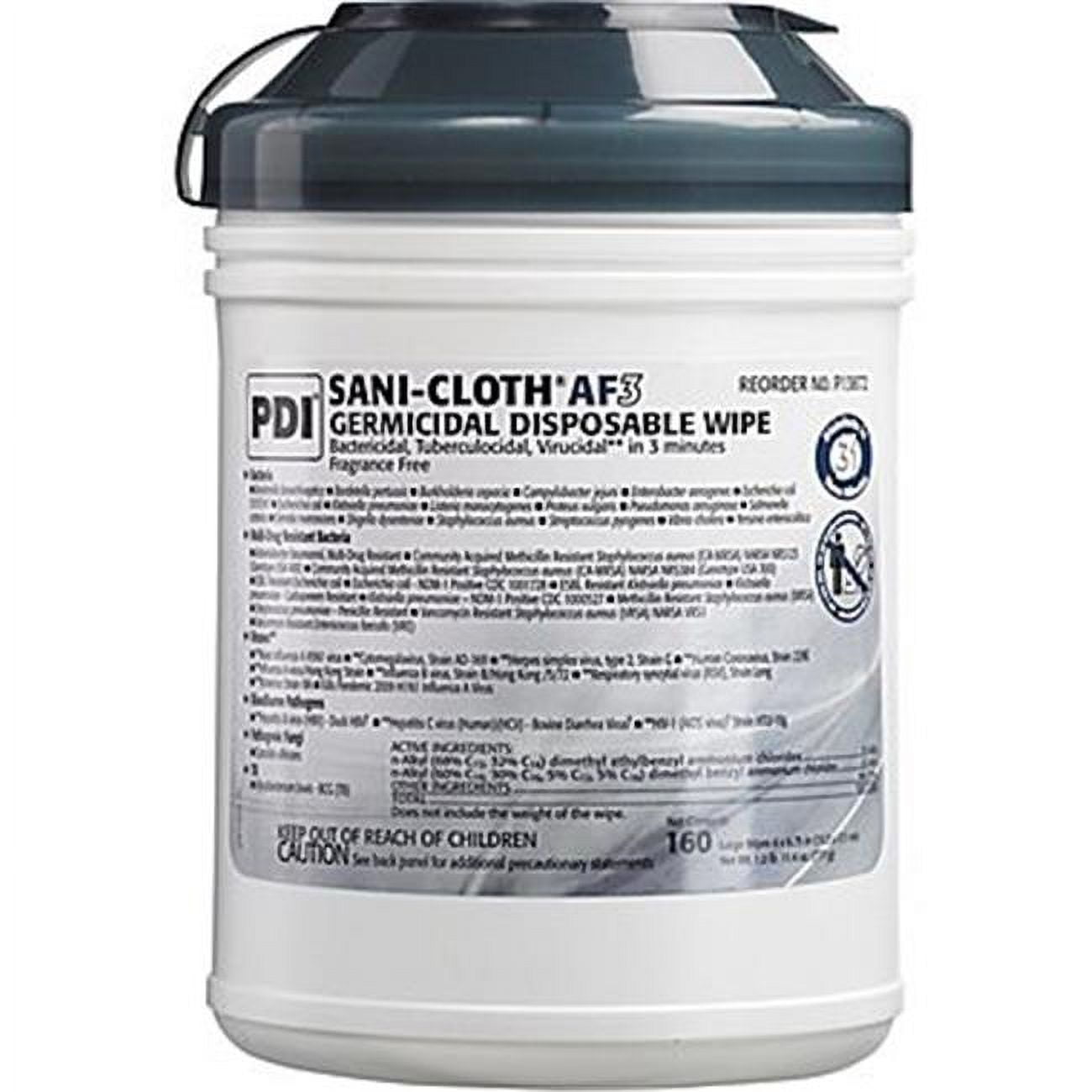 Sani Professional 6 x 6.75 in. Sani-Cloth Af3 Germicidal Disposable ...