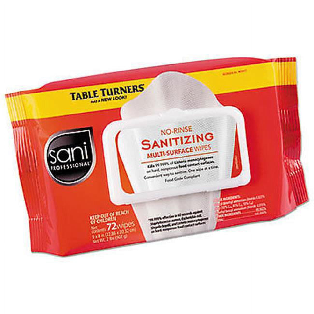"Sani Professional Antibacterial Sanitary Wet Wipes, No-Rinse, Multi ...