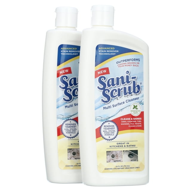 Sani-Scrub Multi Surface Cleanser & Stain Remover 24 oz (2 pack ...