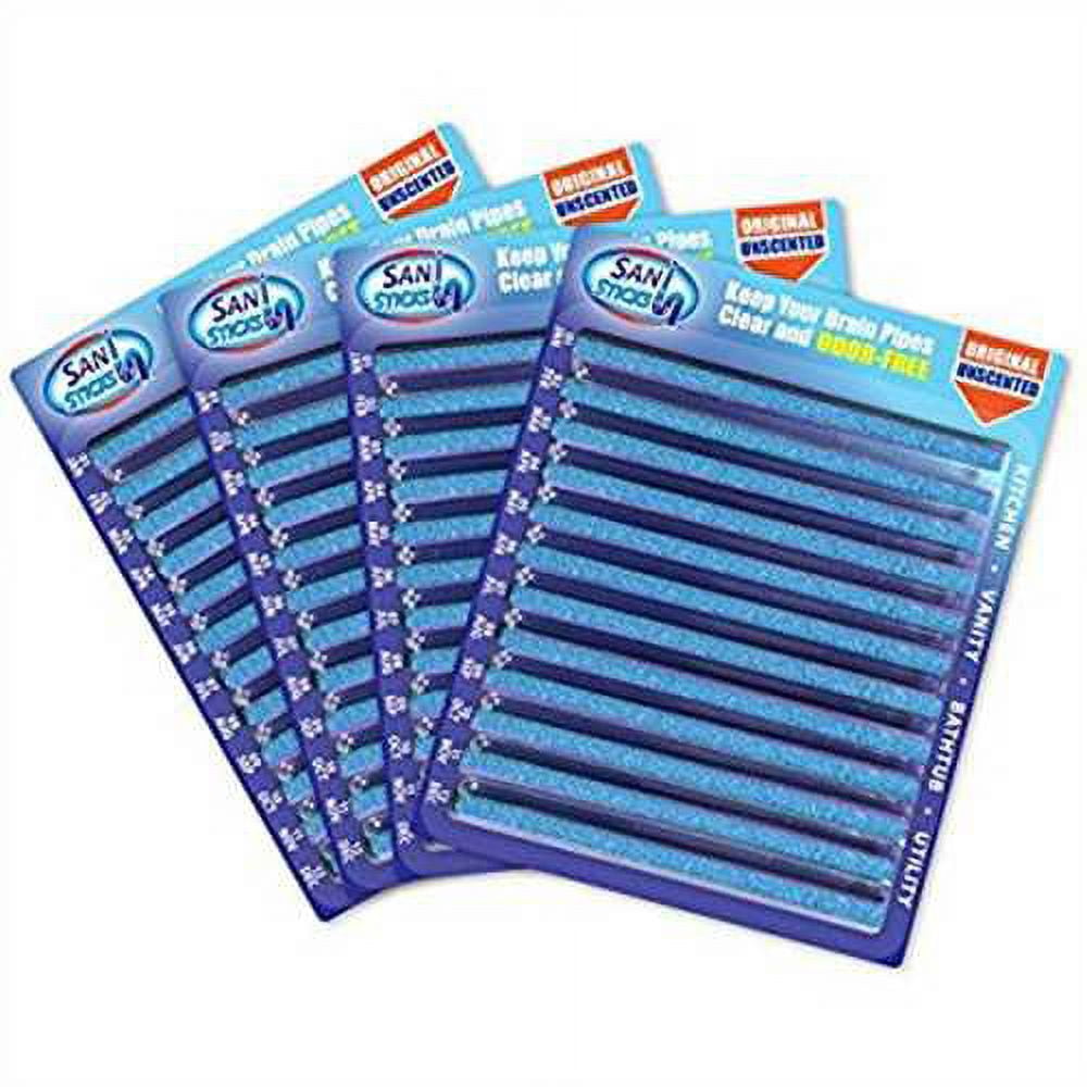 Sani Sticks, As Seen on TV Drain Cleaner and Deodorizer, Unscented - 48 ...