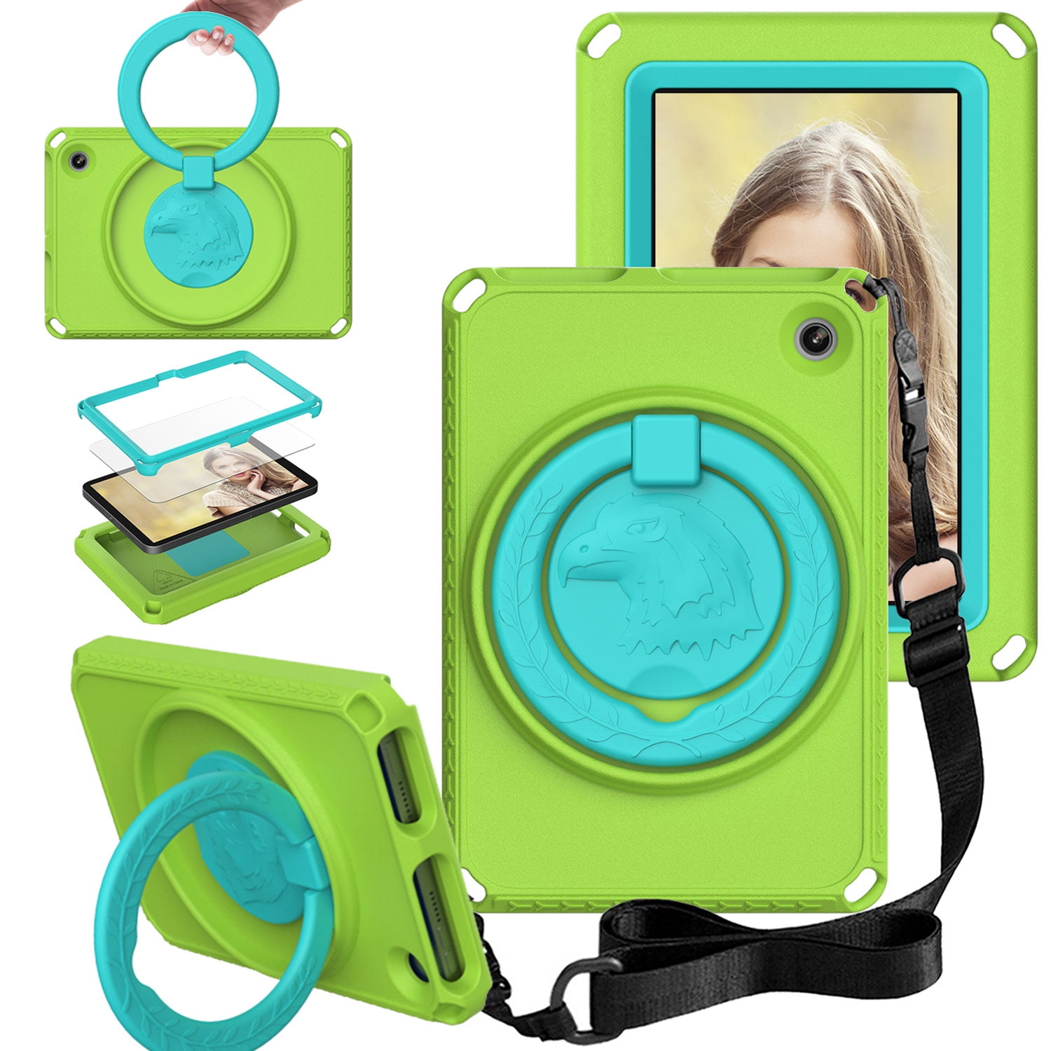 SaniMore Case for Fire 7" 12th Gen 2022, Kid-friendly EVA Shockproof ...