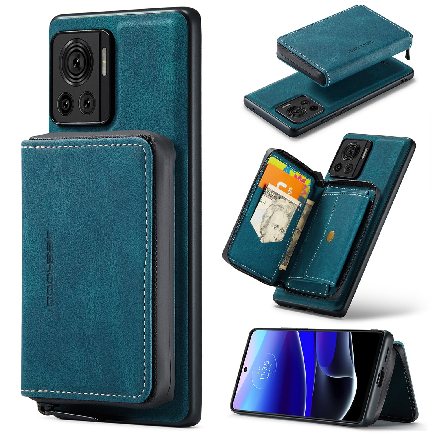 SaniMore Case for Motorola Moto X30 Pro 6.7" 2022, PU Leather Case ...