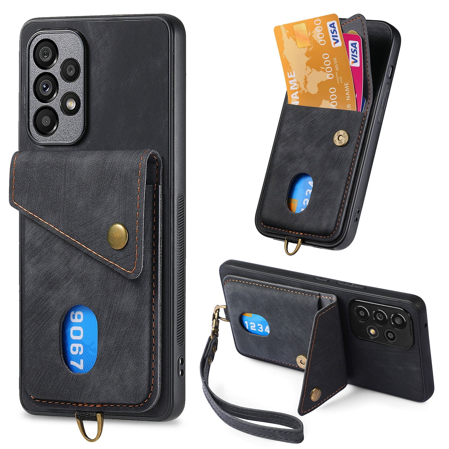 SaniMore Case for Samsung Galaxy A54 5G 6.4" 2023, [Flip Card Slot ...