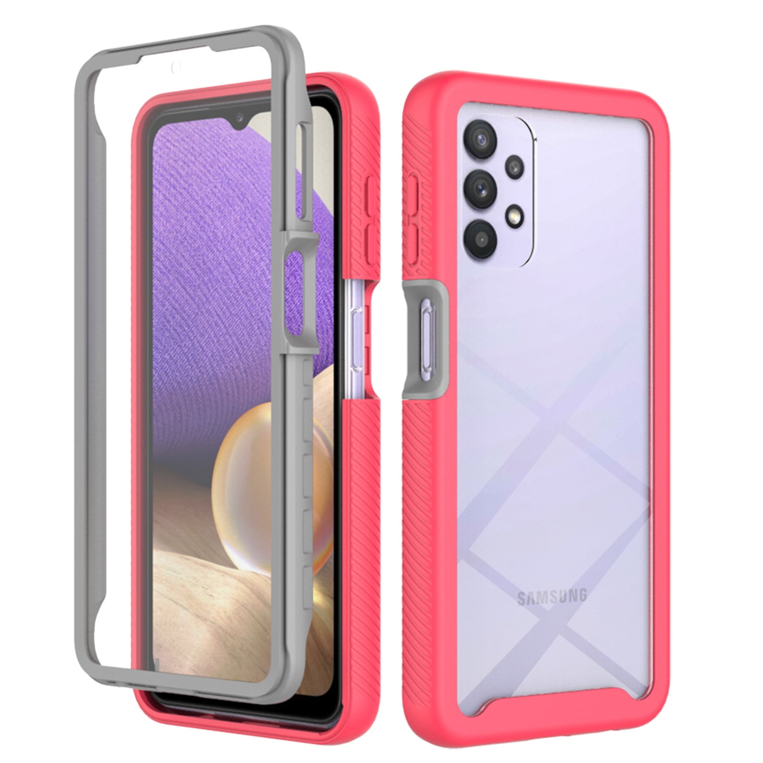 SaniMore for Samsung Galaxy A51 5G Case, Rugged PC Back & TPU Bumpers Two-Layer Structure ...