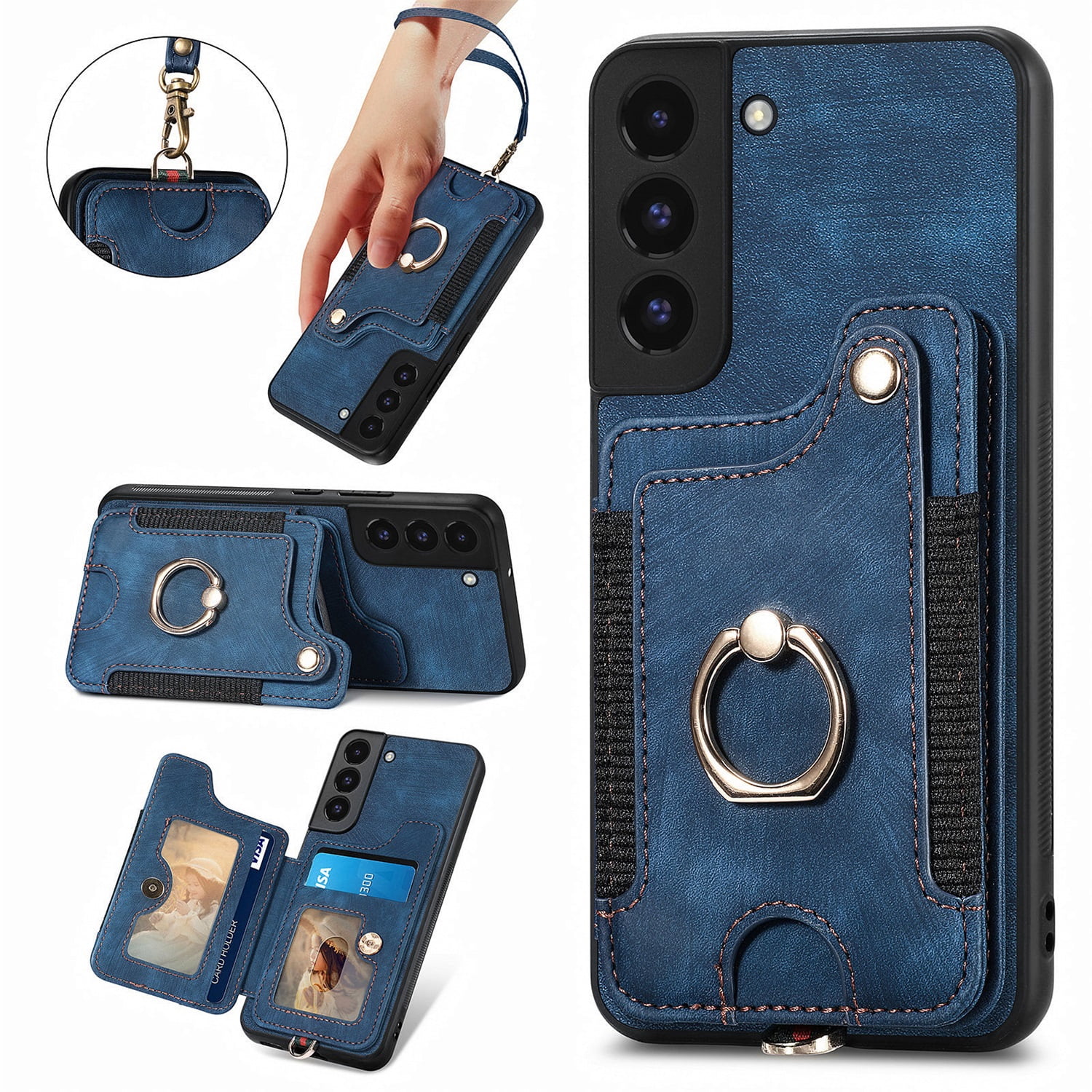 SaniMore for Samsung Galaxy S21 FE Wallet Case, [RFID Blocking] Elastic ...