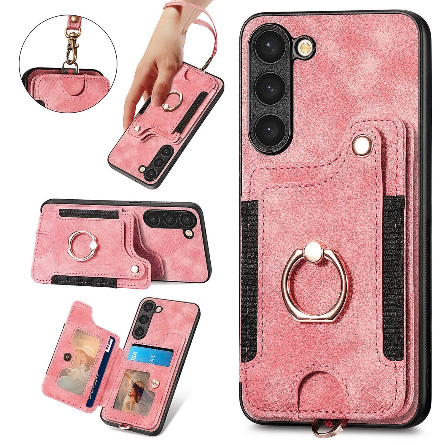 SaniMore for Samsung Galaxy S22 Wallet Case, [RFID Blocking] Elastic ...