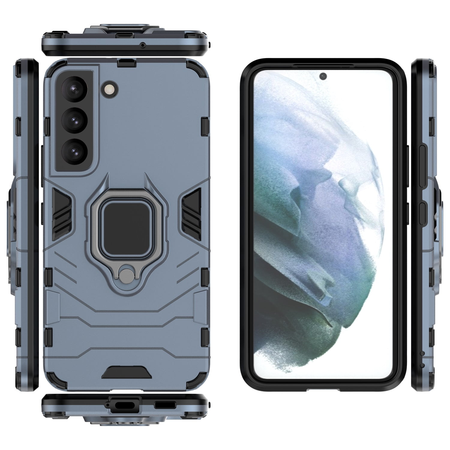 SaniMore for Samsung Galaxy S23 2023 Case, Heavy Duty Protective Shockproof TPU Bumper Rugged PC ...