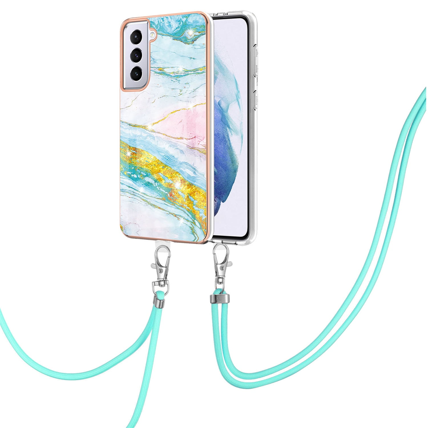 SaniMore for Samsung Galaxy S24 2024 Case with Detachable Crossbody ...