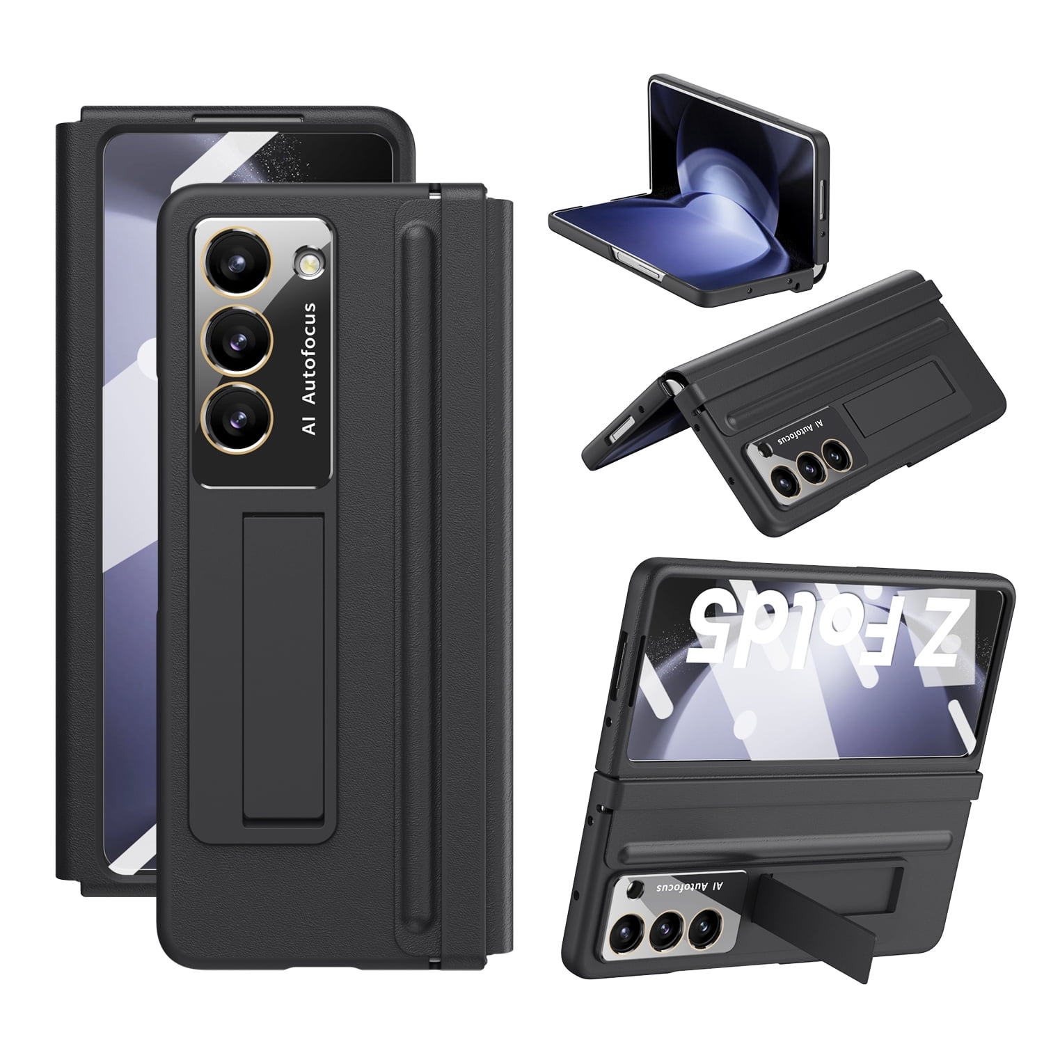 SaniMore for Samsung Galaxy Z Fold 5 Case, S Pen Holder & PU Leather ...