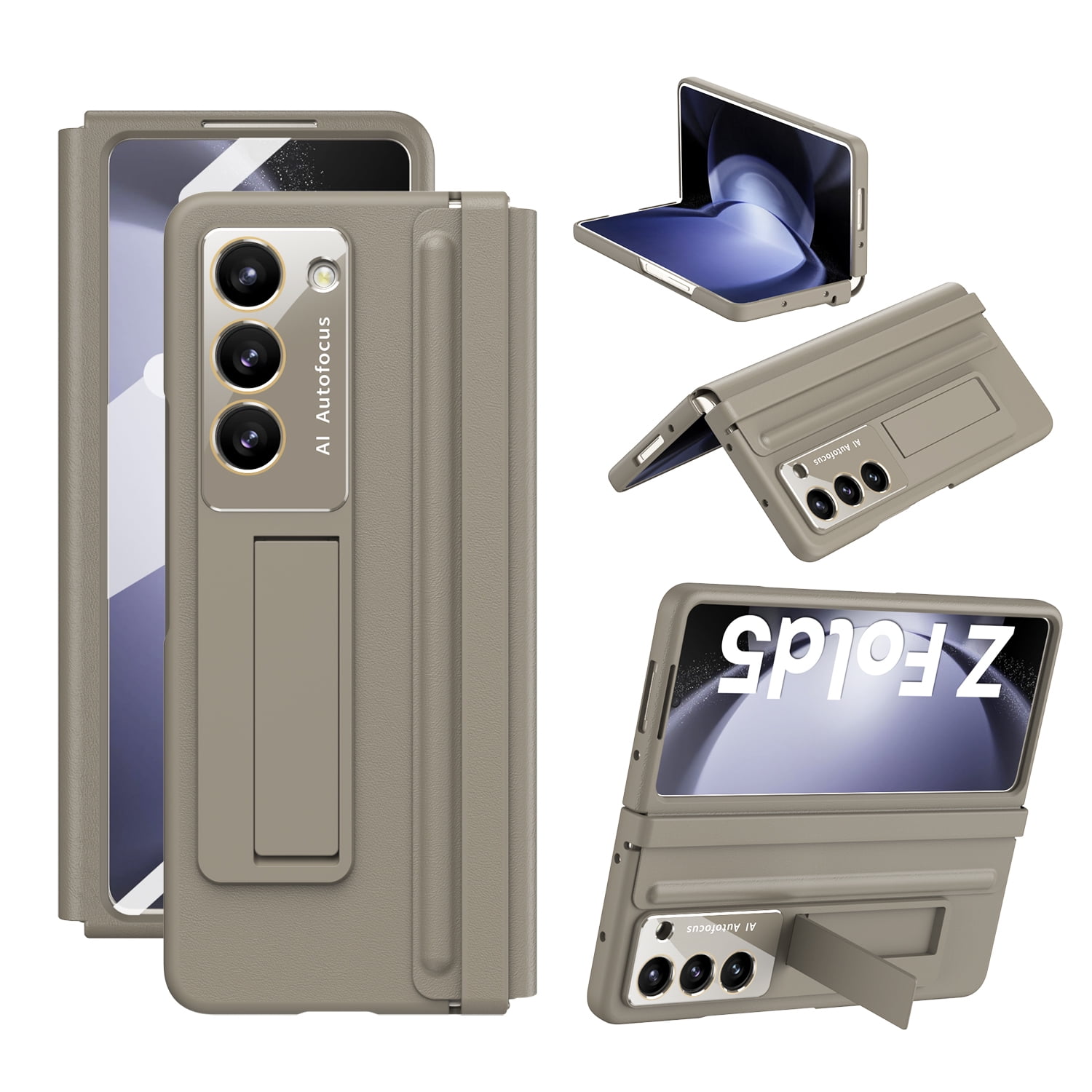 SaniMore for Samsung Galaxy Z Fold 5 Case, S Pen Holder & PU Leather ...