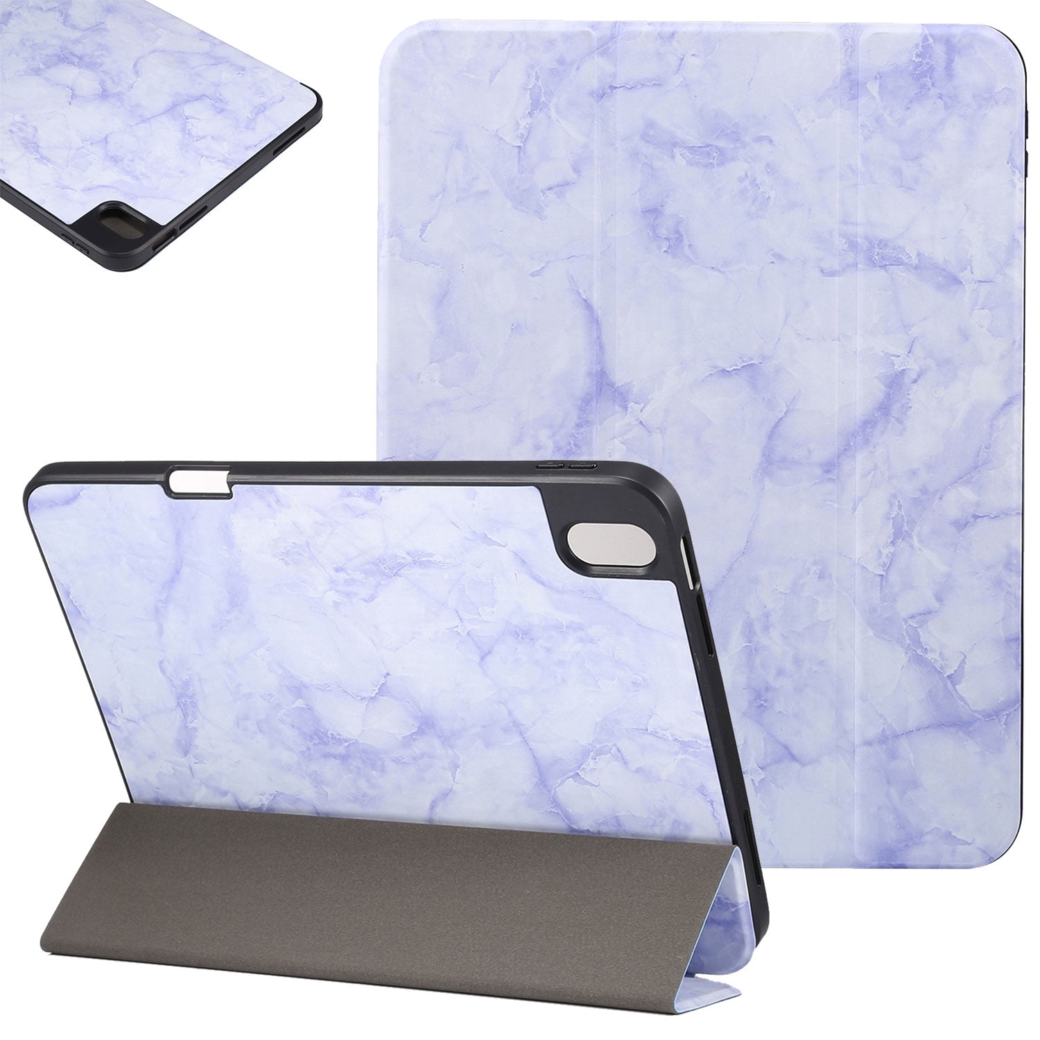 SaniMore Tri-fold Stand Case for iPad 10th Generation 10.9" 2022, PU ...