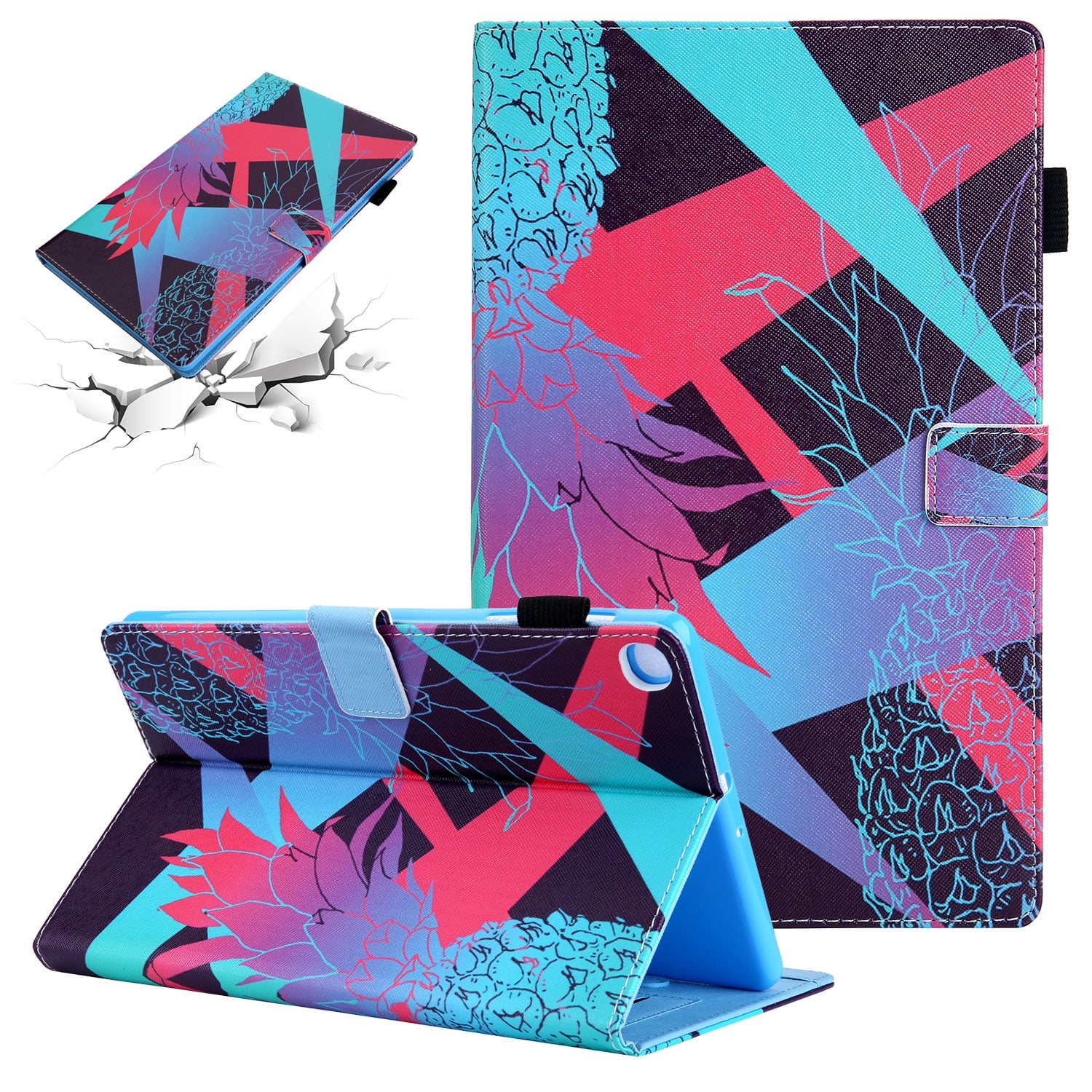 SaniMore Wallet Case for Samsung Galaxy Tab A9 Case 8.7" 2023 SM-T550 ...