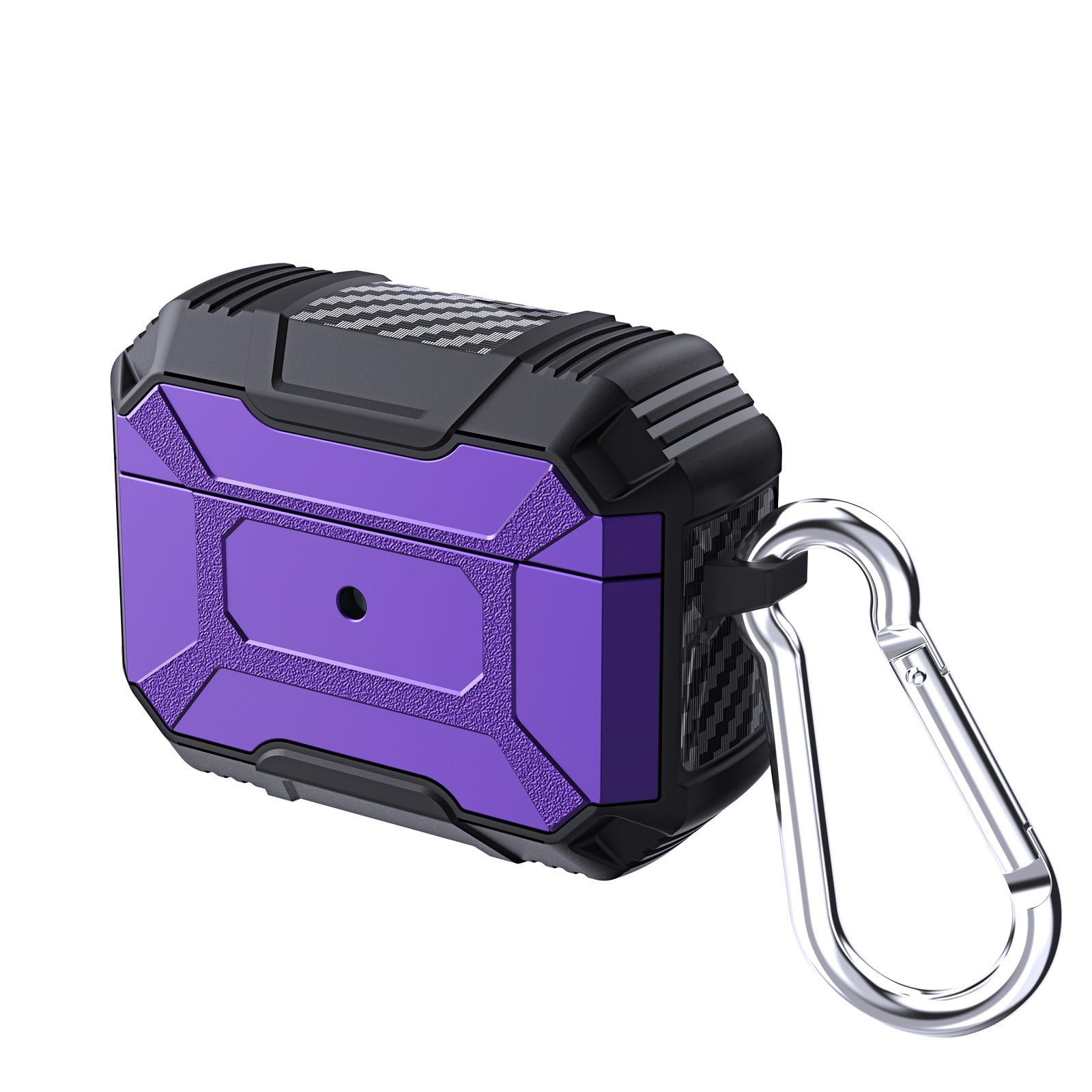 SaniMore for AirPods Pro Case with Carabiner, 360°All-around Dual-layer ...