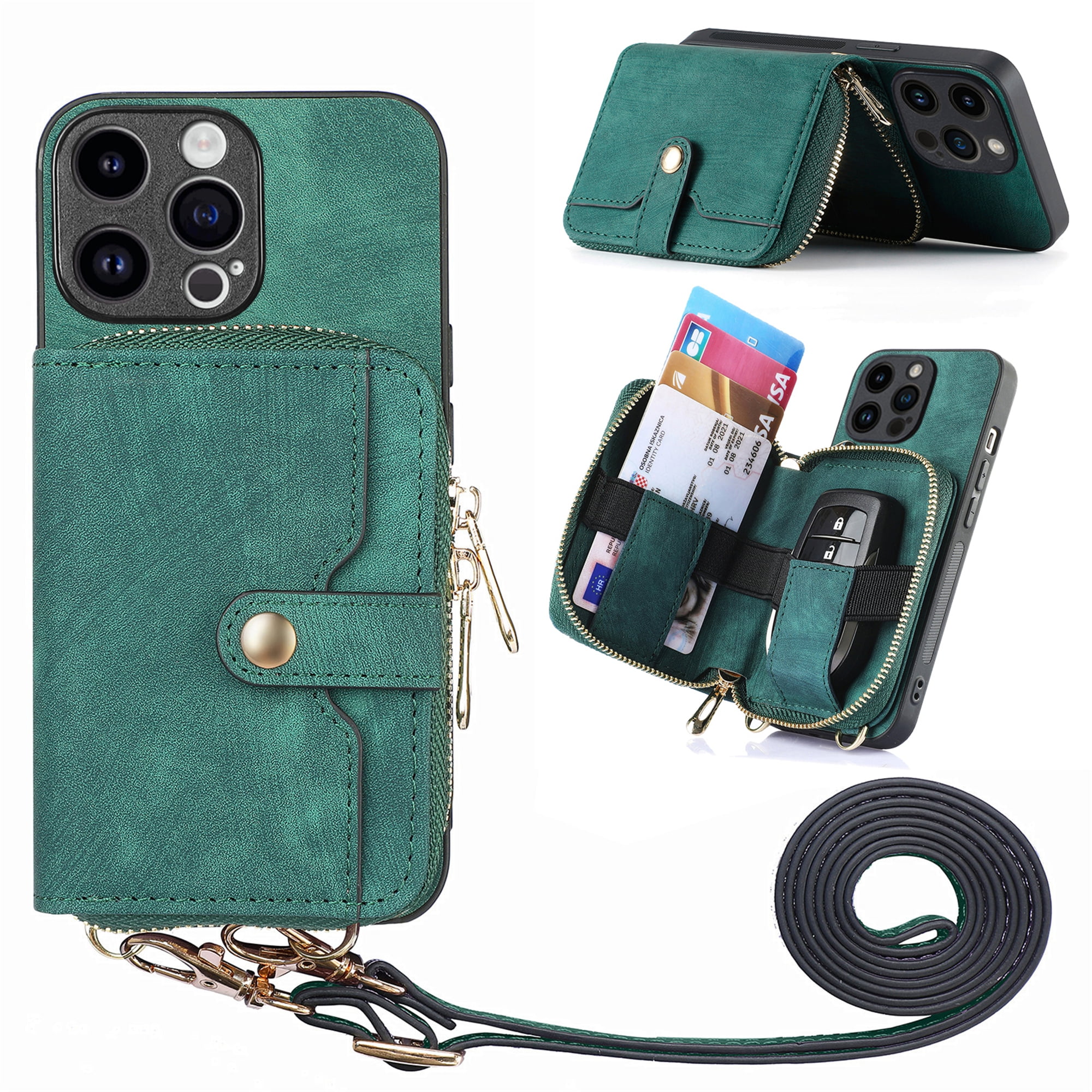 SaniMore for iPhone 15 (6.1 inch 2023) Case,Wear-resistant PU Leather ...