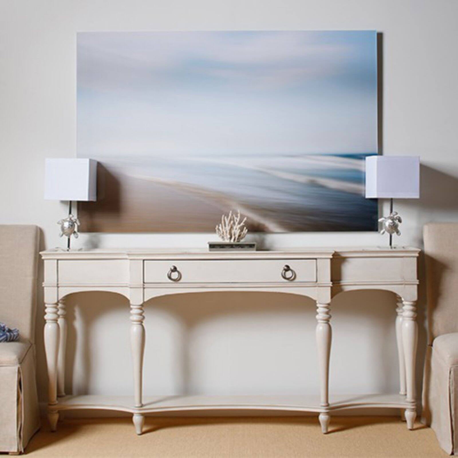 Sanibel Wood Grand Console Table in Cream - Walmart.com