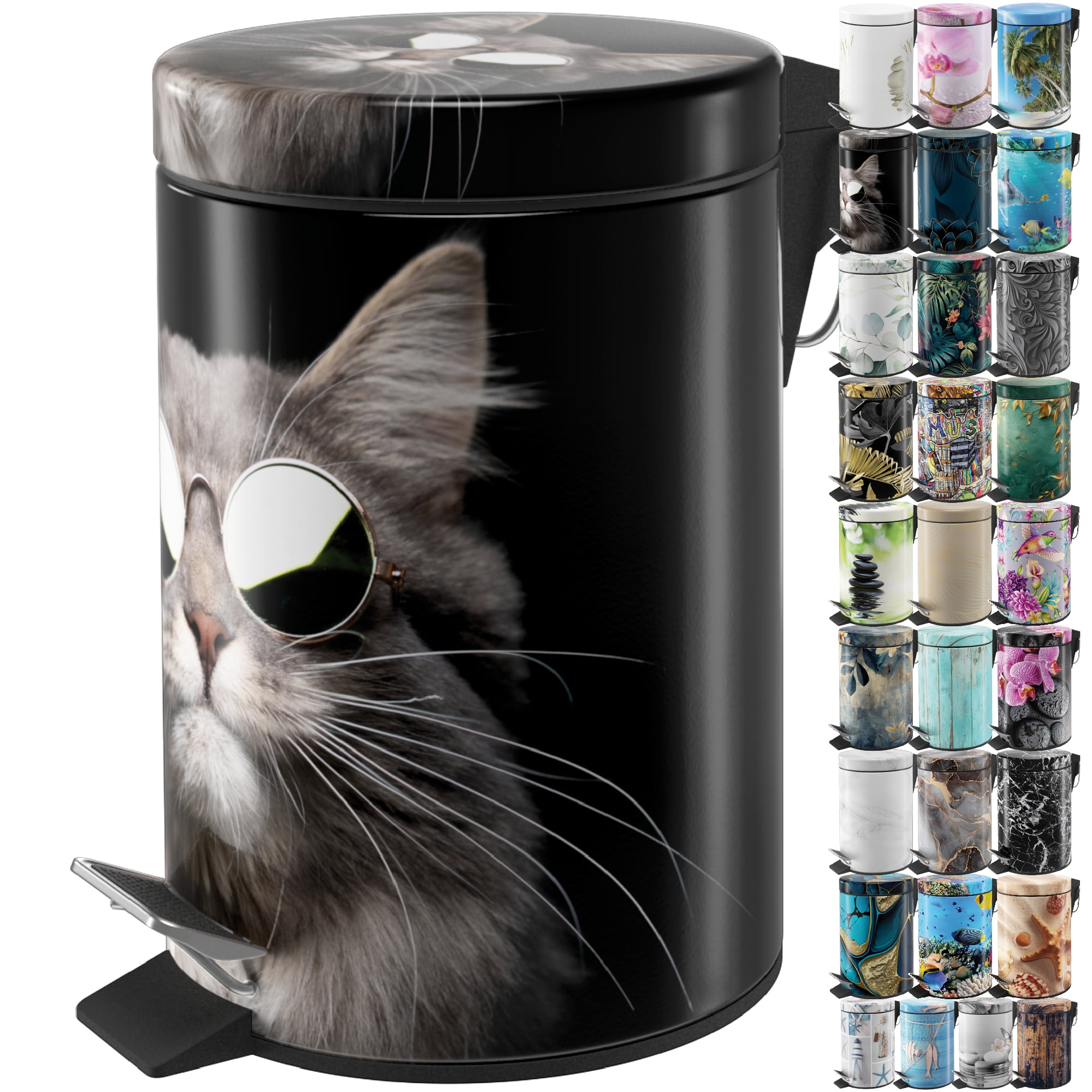Sanilo Trash Can 1.3 Gallon with Soft Close, Many New Cosmetic and ...