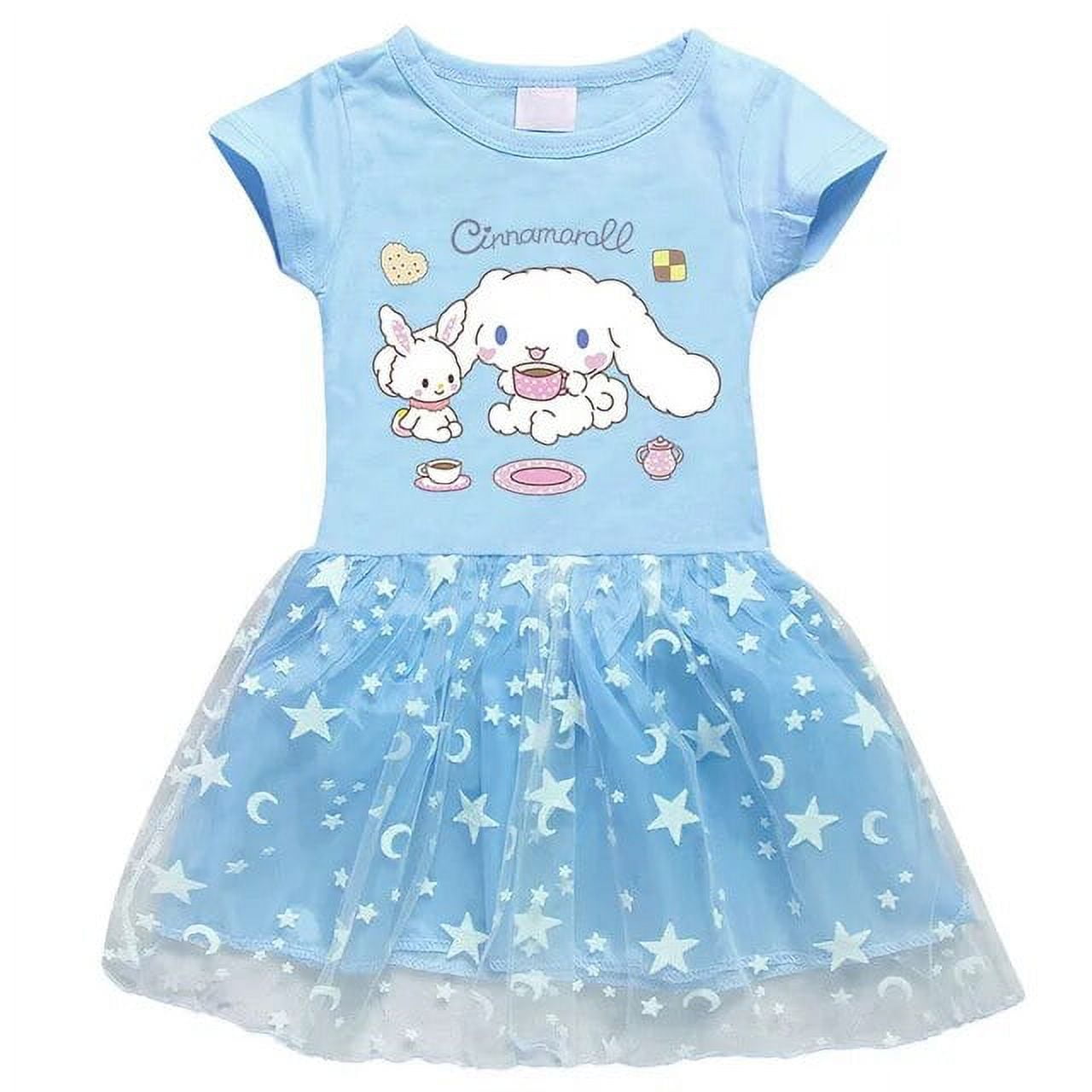 Sanio Hello Kitty Kuromi My Melody Cinnamoroll New Korean Girls Dress ...