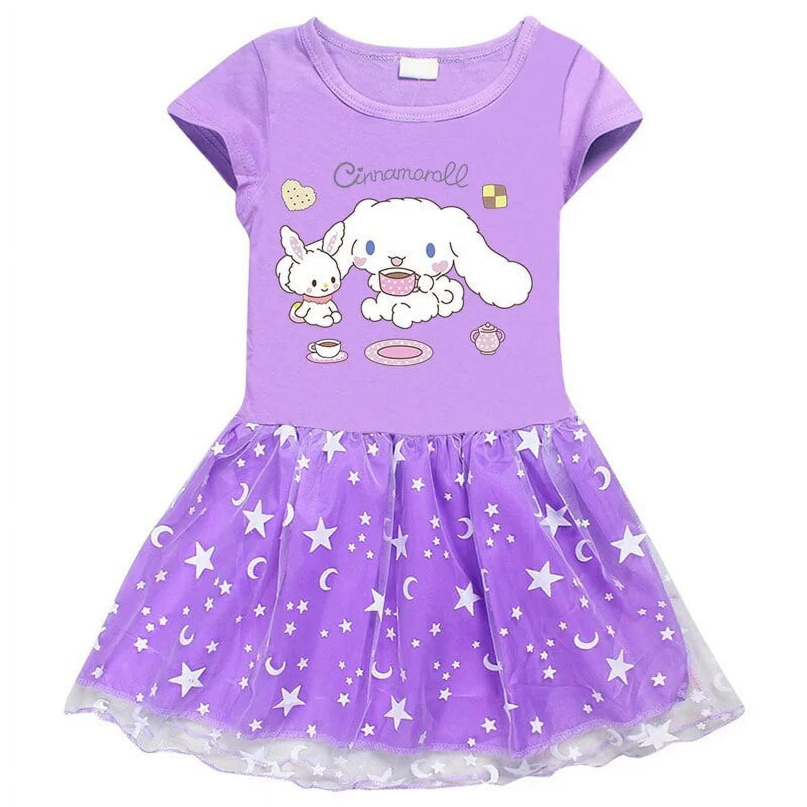 Sanio Hello Kitty Kuromi My Melody Cinnamoroll New Korean Girls Dress ...