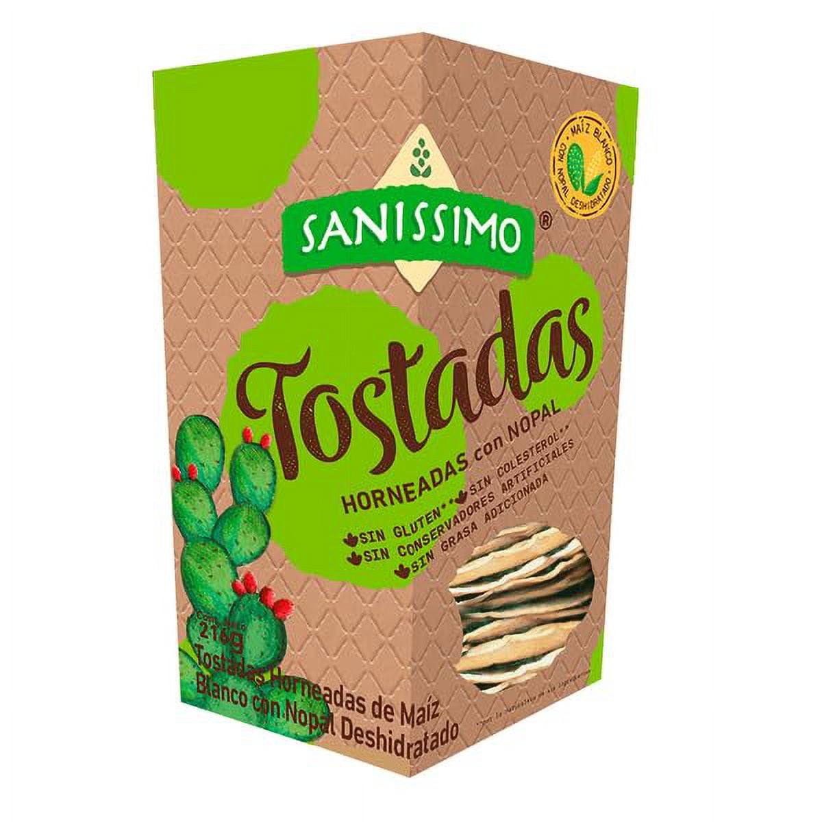 Sanissimo tostadas horneadas con nopal 216g pack of 2 - Walmart.com