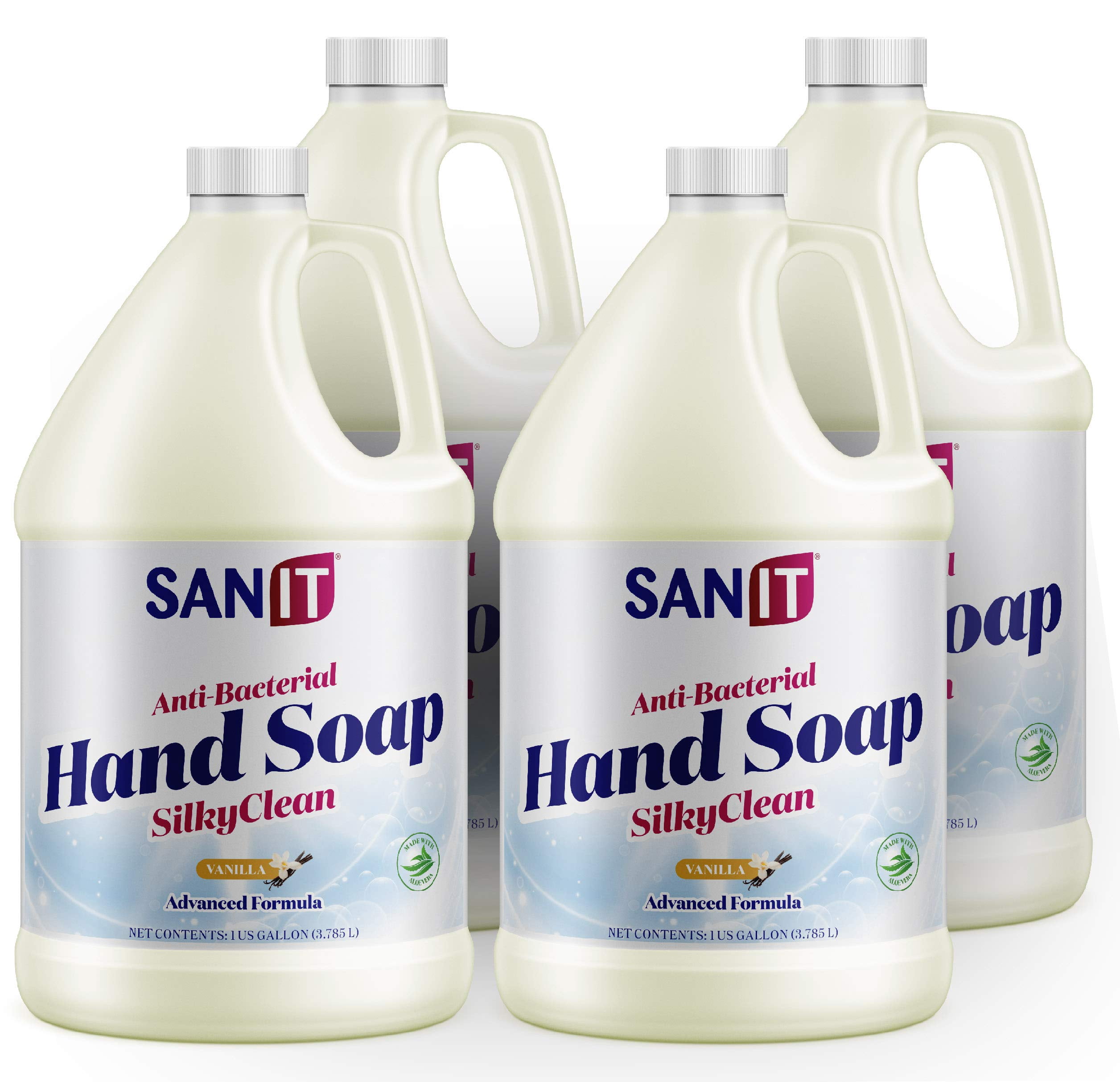 Sanit Silky Clean Antibacterial Liquid Gel Hand Soap Refill - Advanced ...