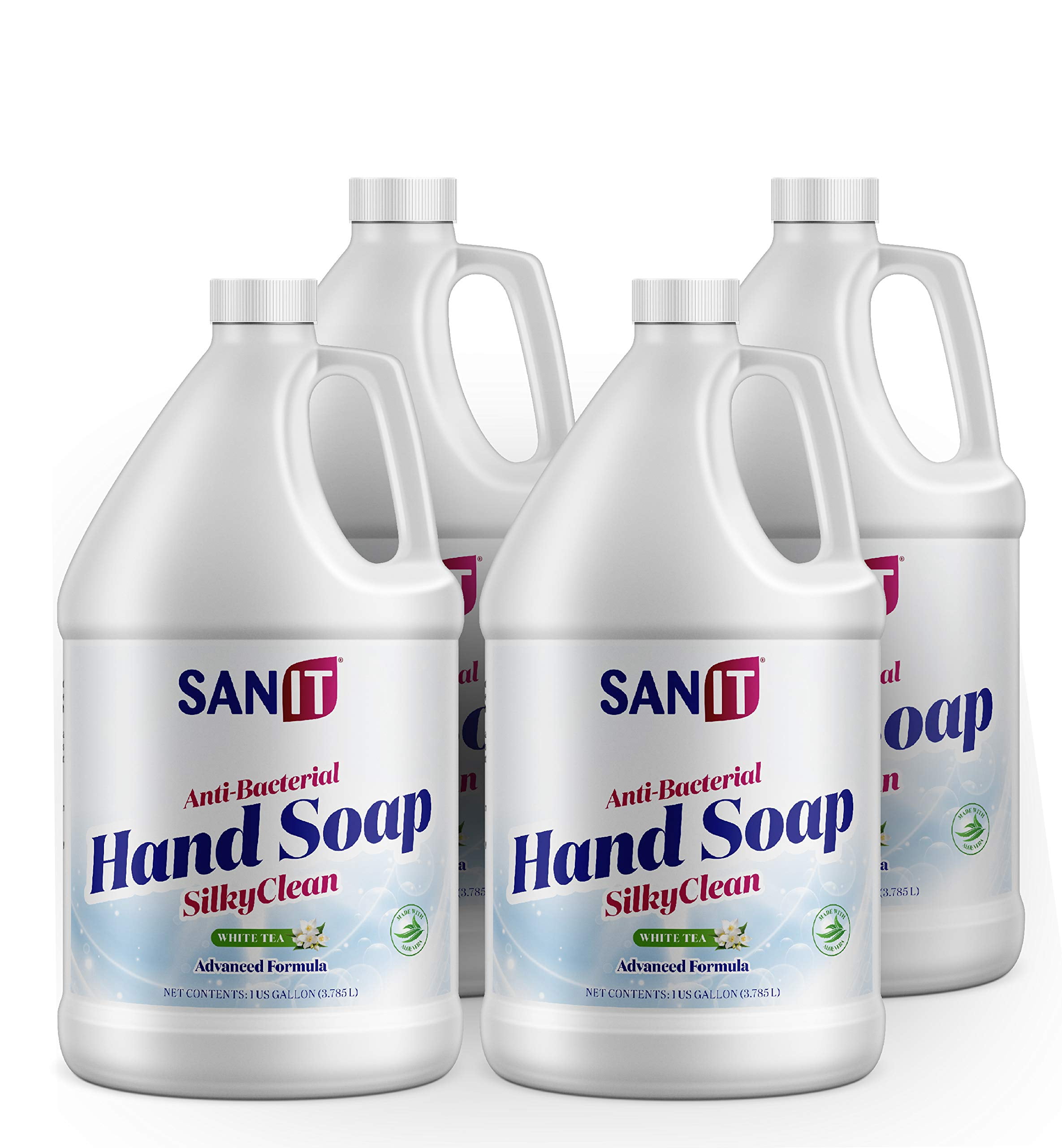 Sanit Silky Clean Antibacterial Liquid Gel Hand Soap Refill - Advanced ...