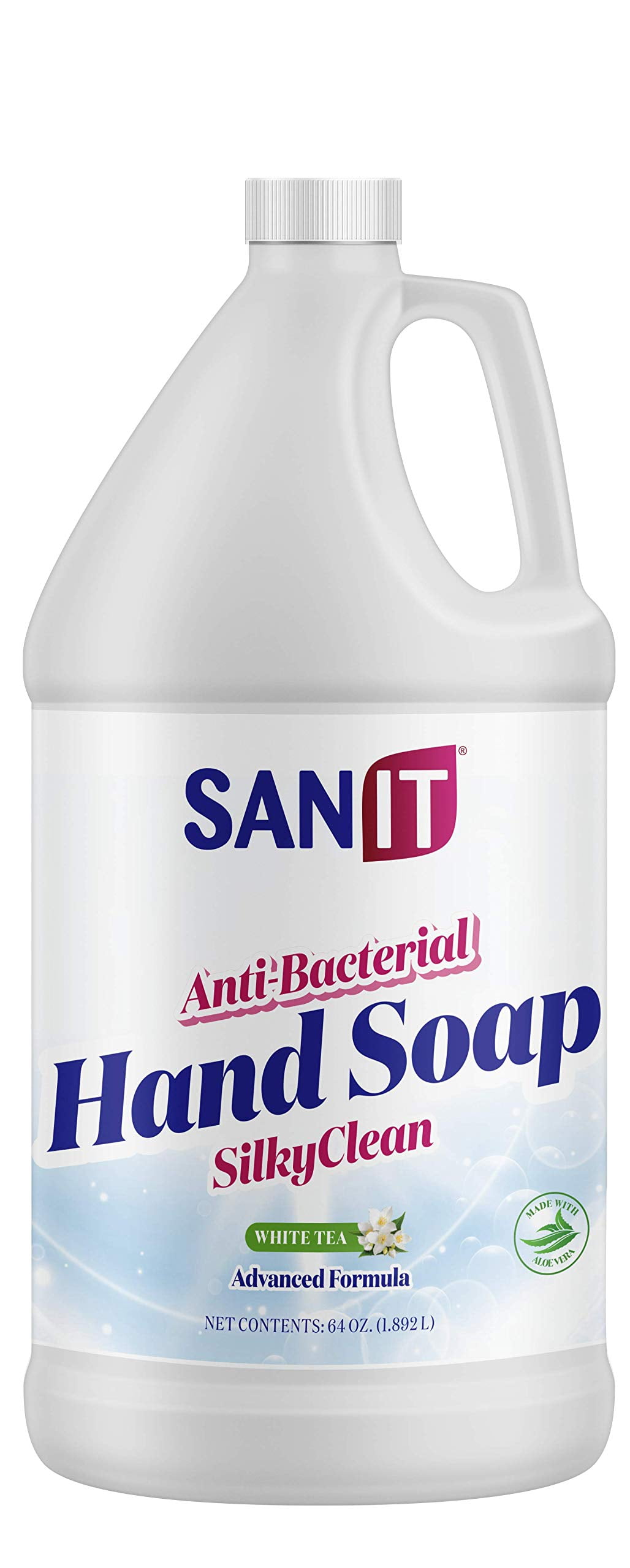Sanit Silky Clean Antibacterial Liquid Gel Hand Soap Refill - Advanced ...