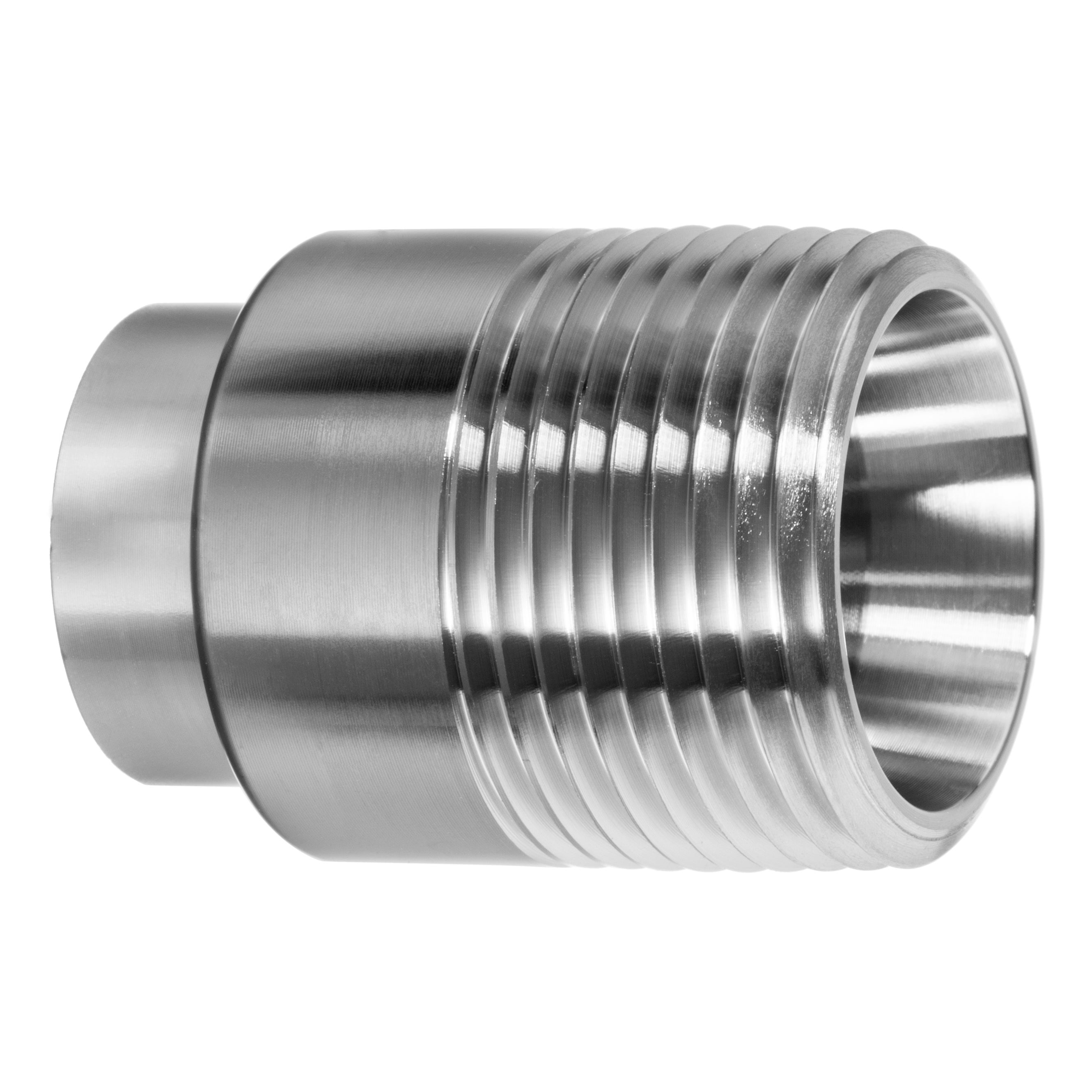 Sanitary Fitting - 304 Stainless Steel Polished - Butt Weld - Male ...