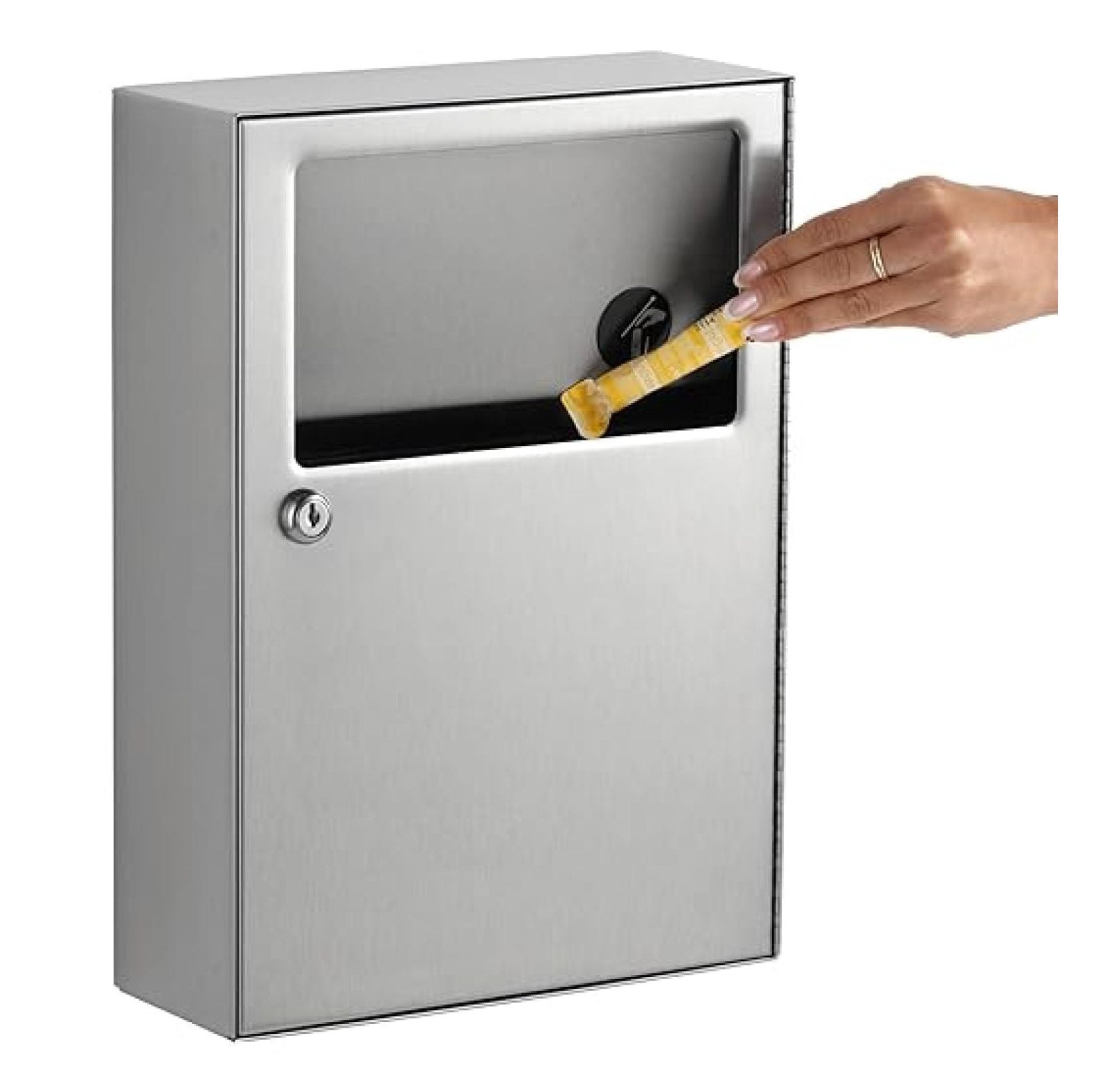 Sanitary Napkin Disposal - Stainless Steel, ADA Compliant, 1.2 Gallon ...