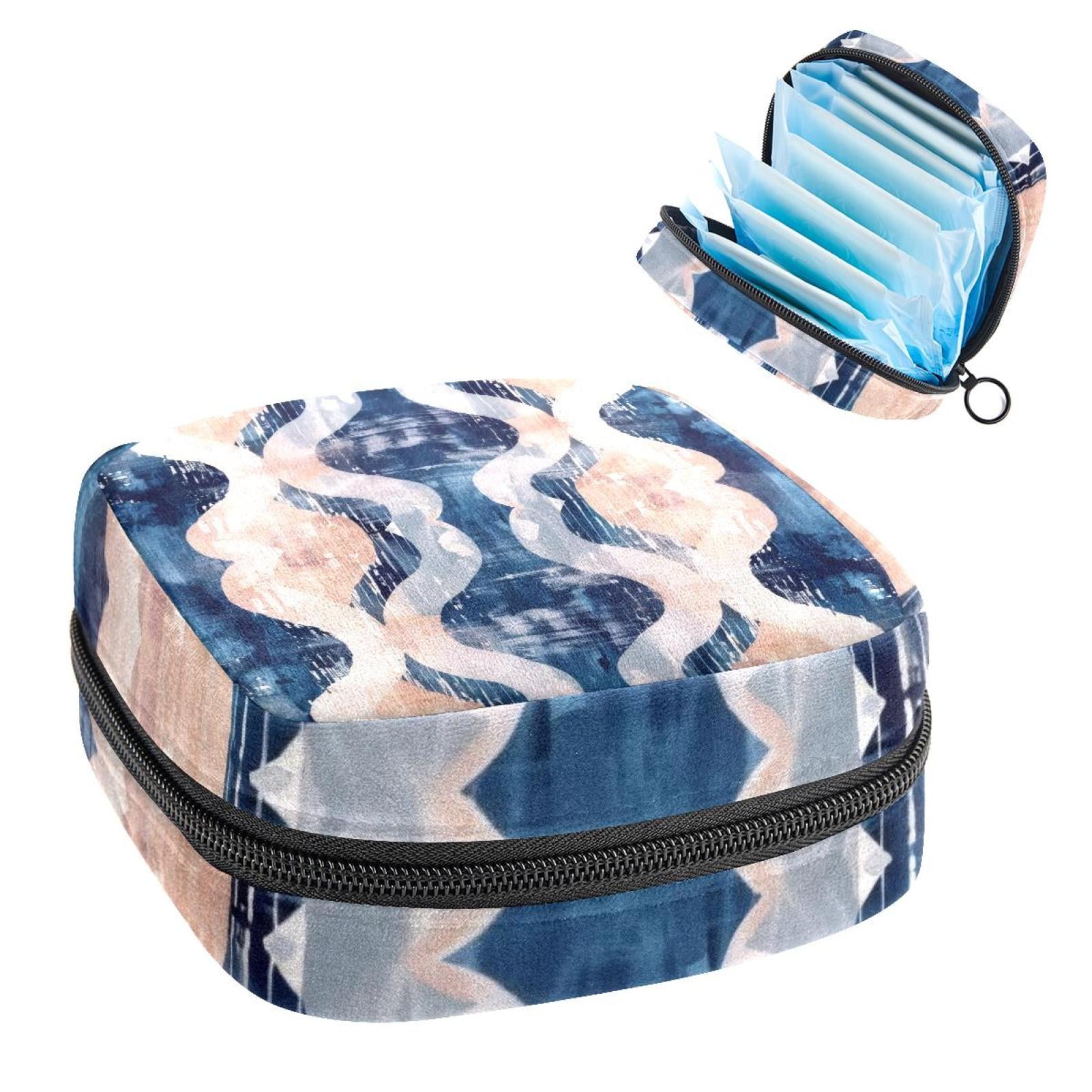Sanitary Napkin Storage Bag for Girls Women, Portable First Period Pads ...