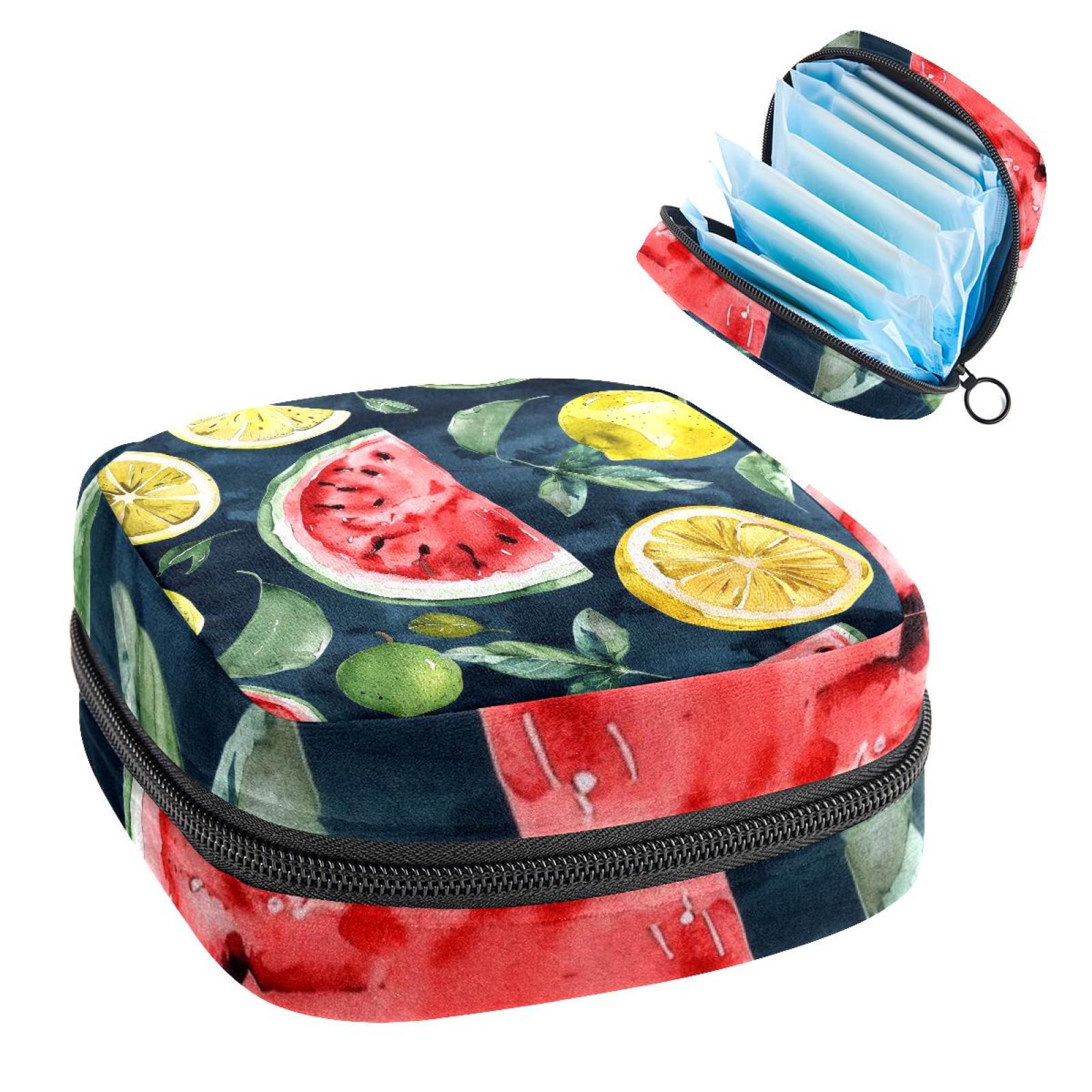 Sanitary Napkin Storage Bag for Girls Women, Portable First Period Pads ...