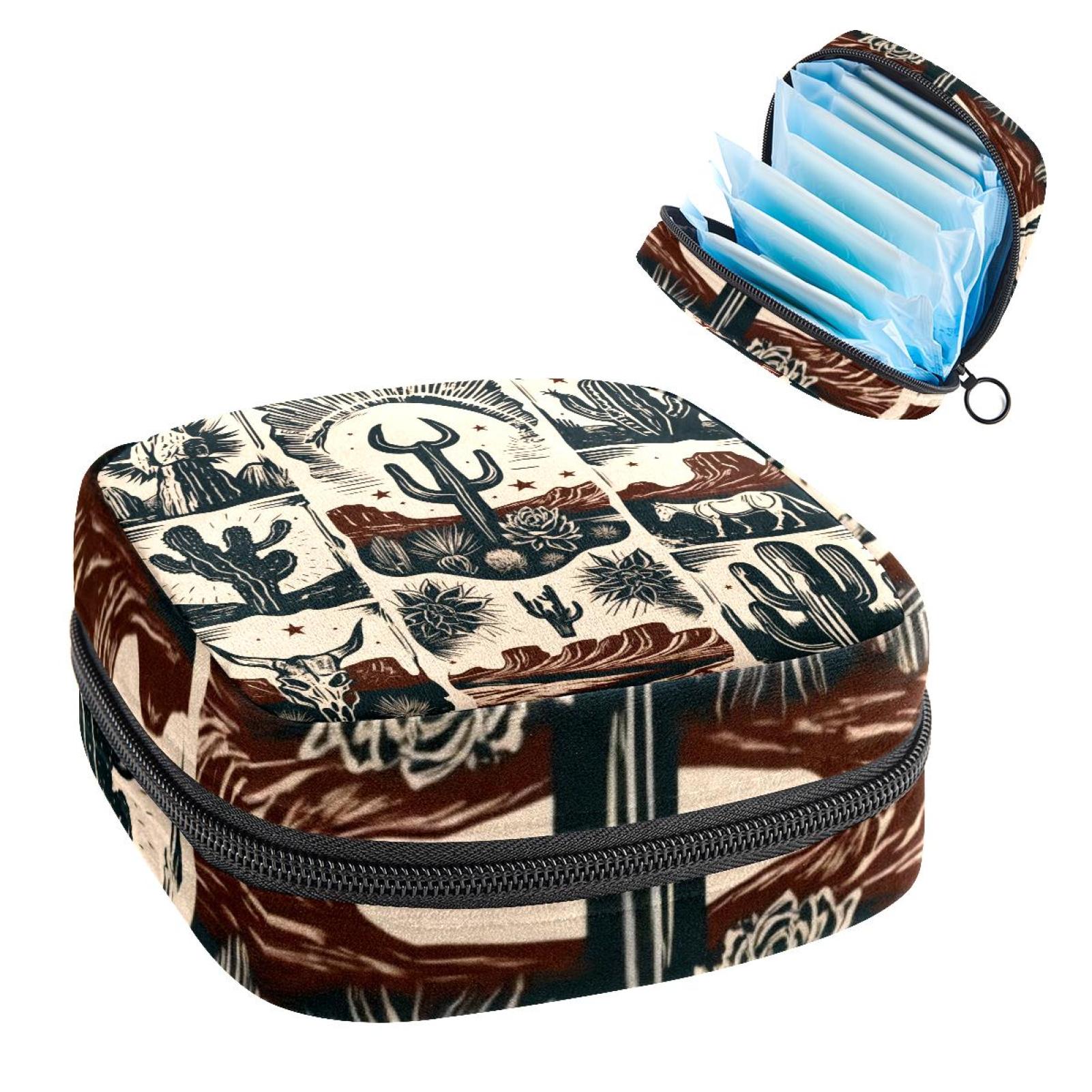 Sanitary Napkin Storage Bag, Vintage Western Boho Set Portable ...