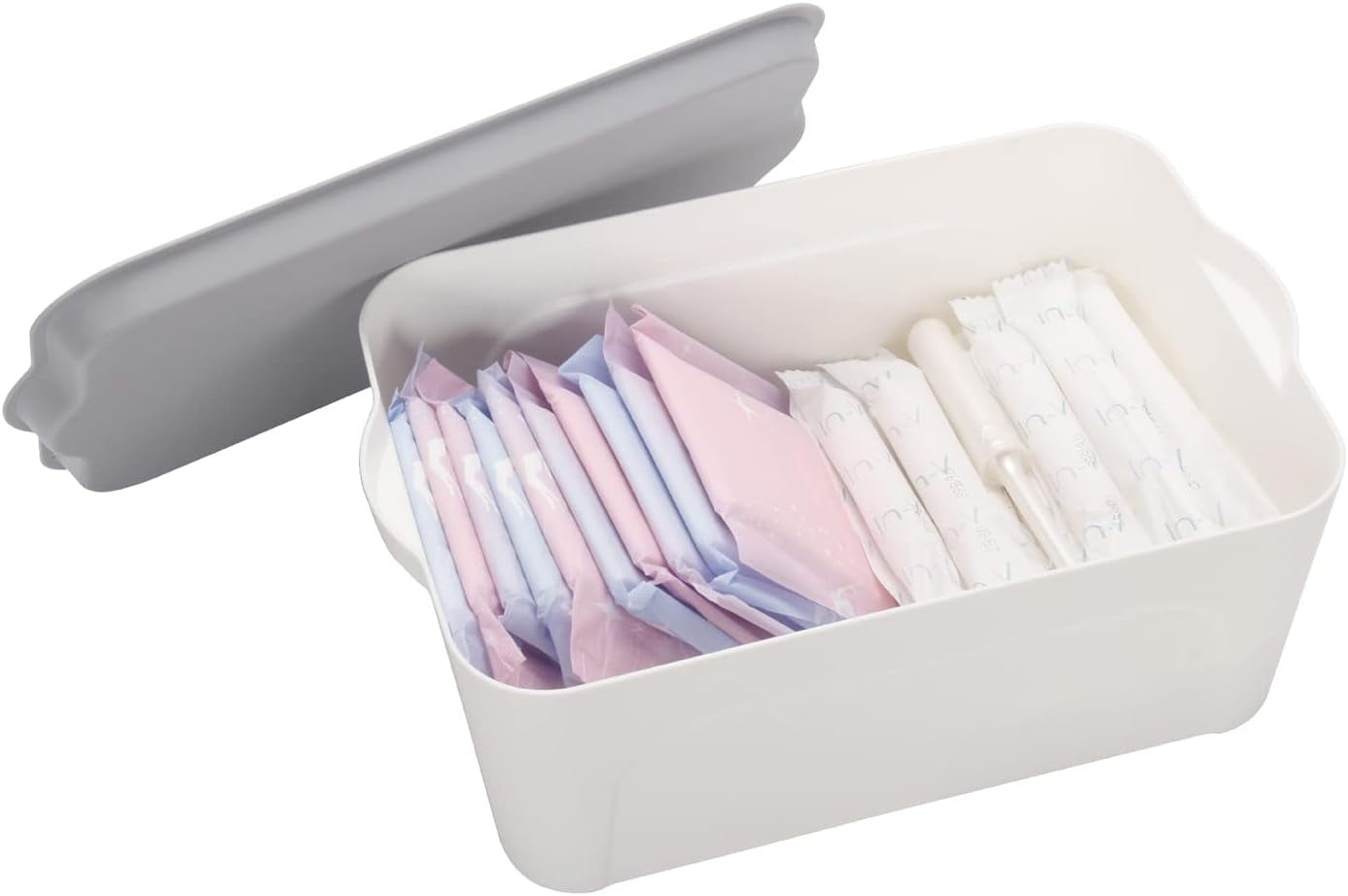 Sanitary Napkin Storage Container,Large capacity tampon storage box can ...