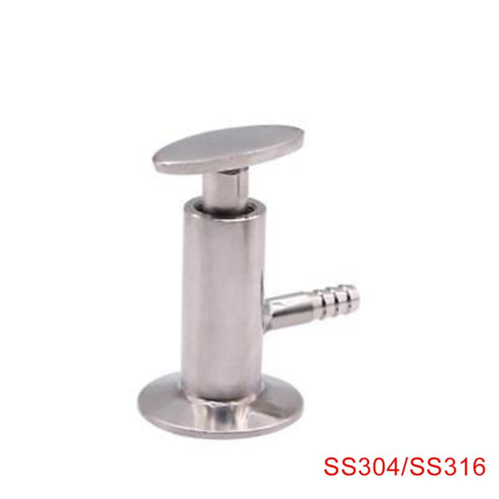 Sanitary Sample Valve,1.5" Tri Clamp Ferrule OD 50.5MM Stainless Steel ...
