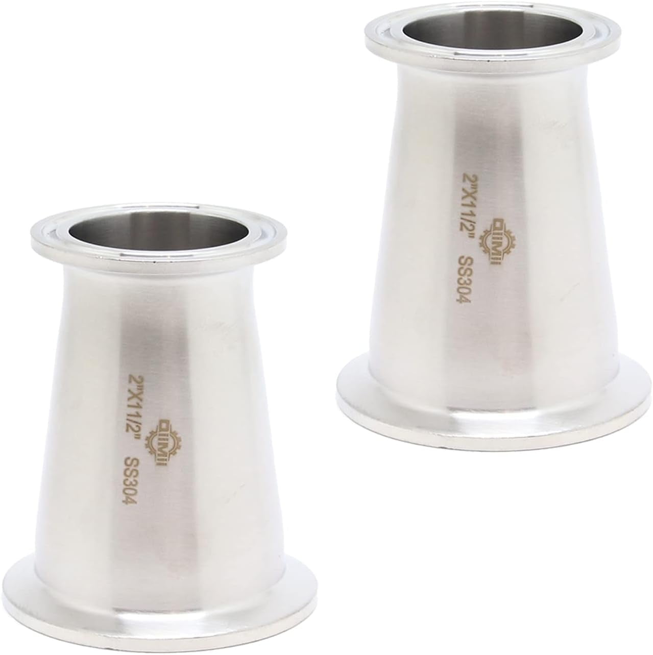 Sanitary Tri-Clamp Concentric Reducer, Clover Fittings, Stainless Steel ...