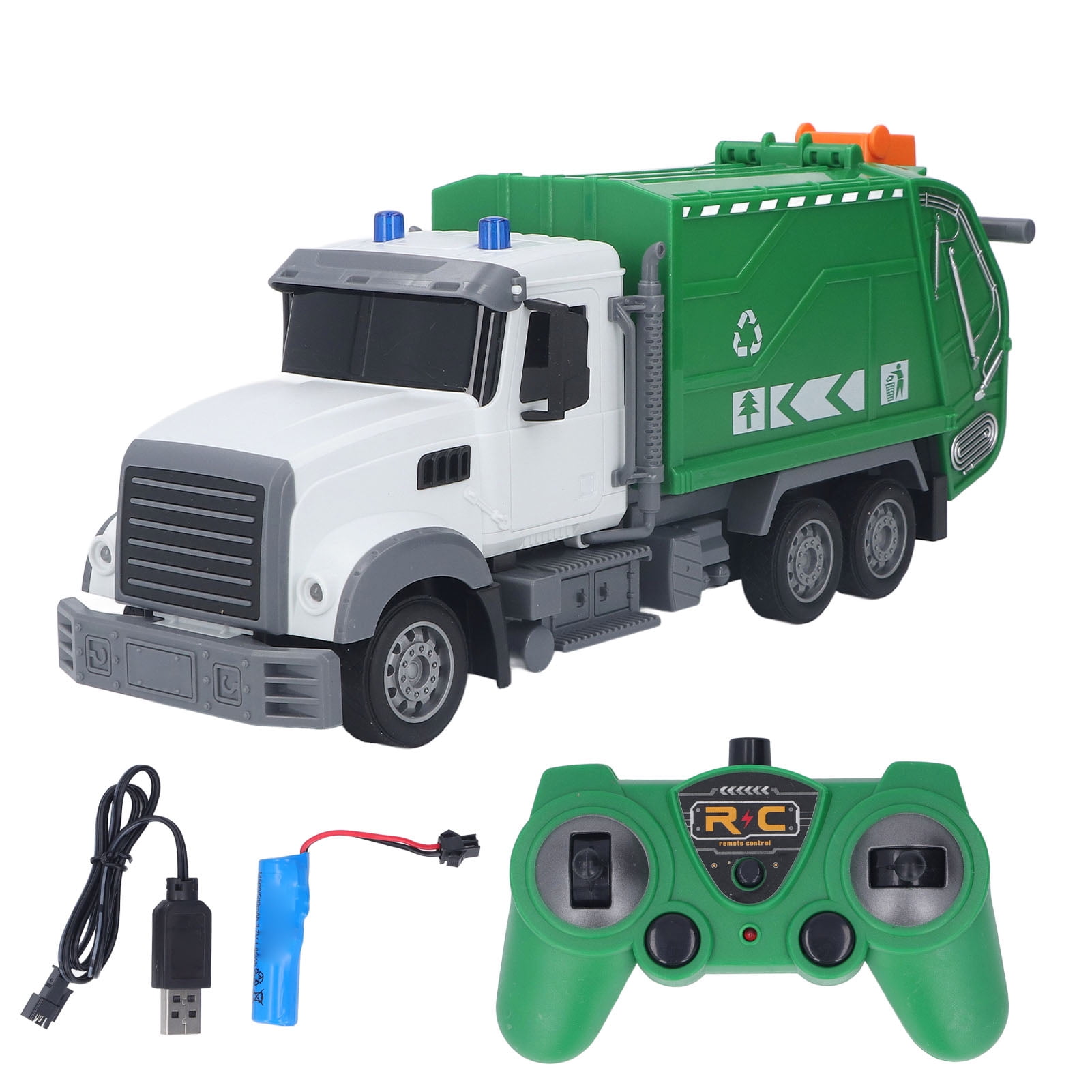 Sanitation Truck Car Model 2.4G Remote Control RC Trash Garbage Toy ...