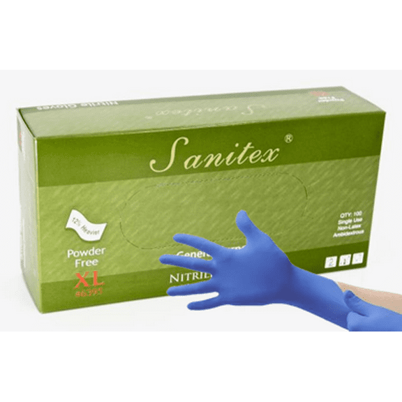 LifeGuard White Latex 5 mil Grip Medical Gloves - Powder Free - 100/BX ...