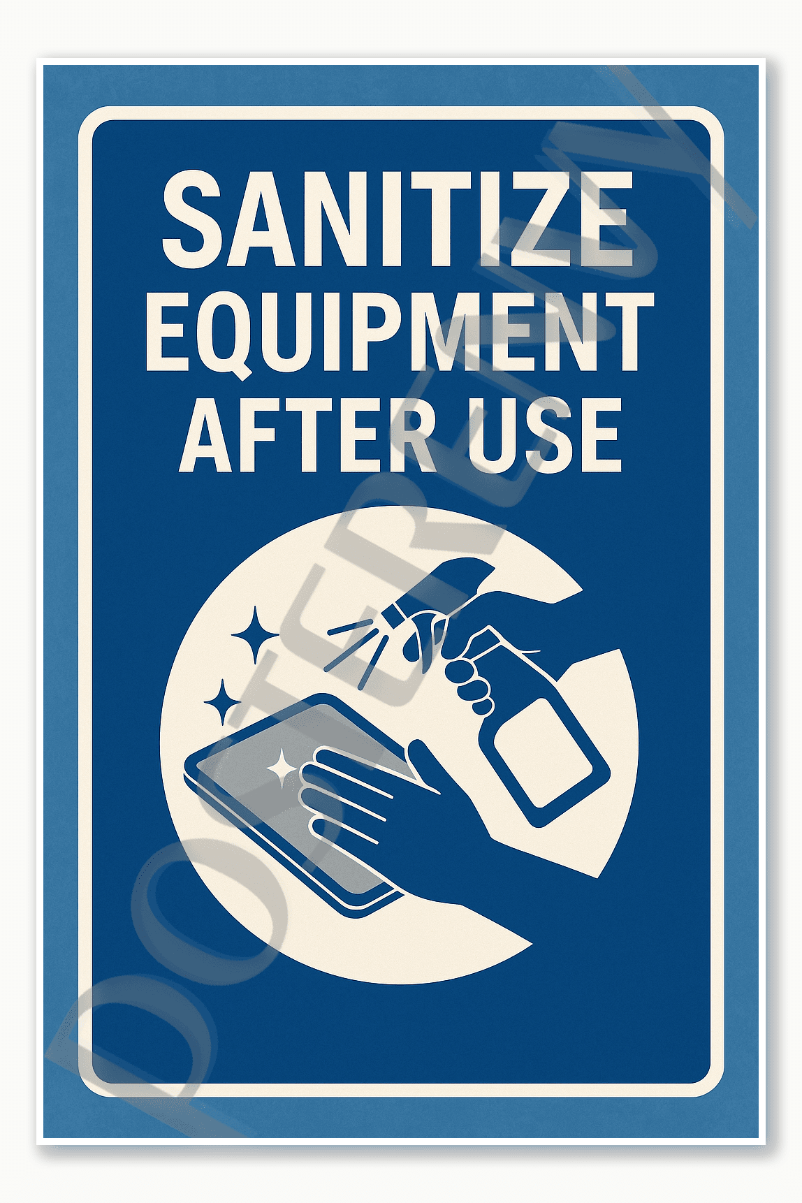 Sanitize Equipment After Use - English Restaurant Kitchen Workplace ...