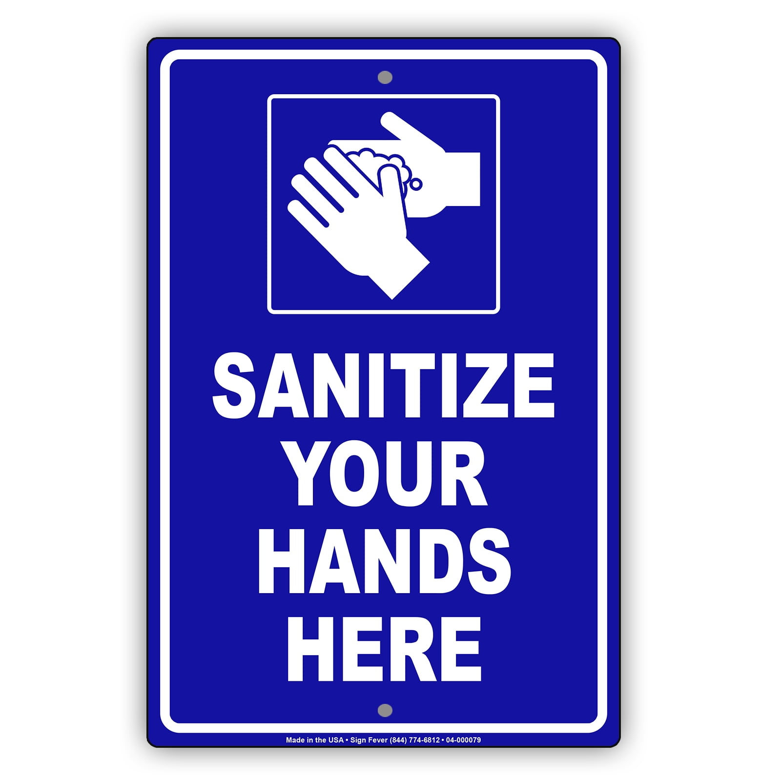 Sanitize Your Hands Here NoticeNovelty Display Office Notice Outdoor ...