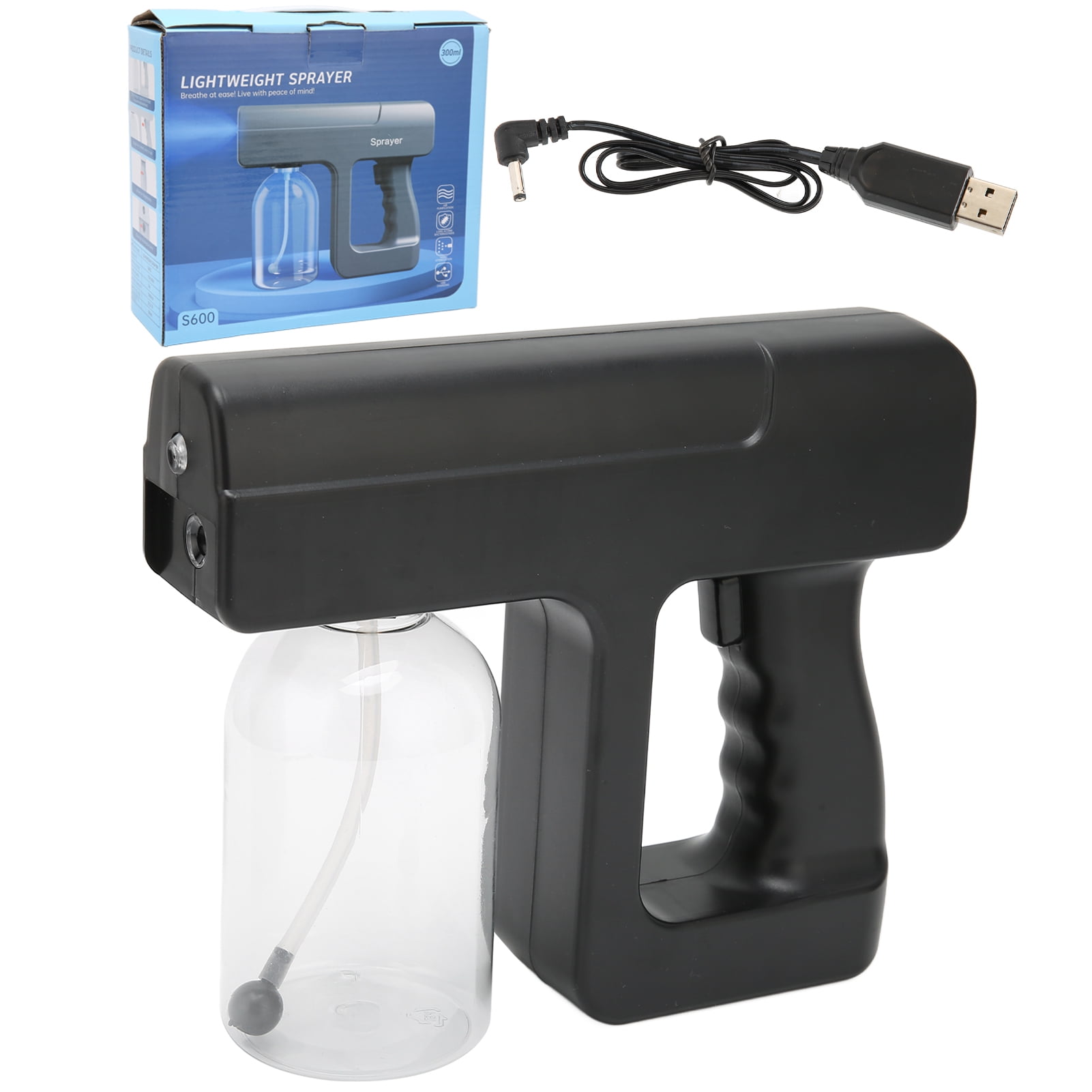 Sanitizer Spray Machine Wireless Handheld Uniform Spraying Humidifiers 300ml Capacity Fogger ...