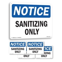 Closed For Cleaning OSHA Notice Rigid Plastic Sign 10 Inch x 7 Inch ...