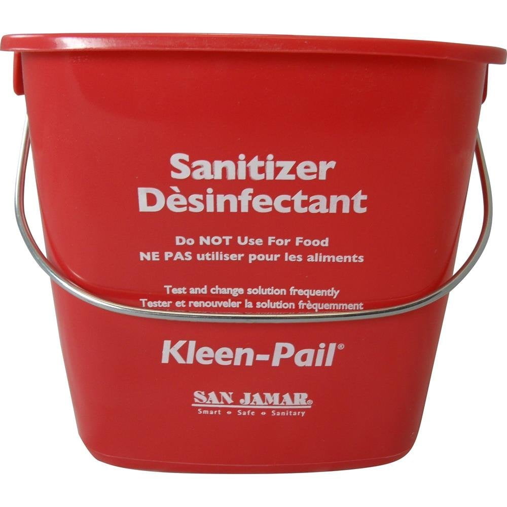 Sanitizing Pail Red 3 qt - Walmart.com