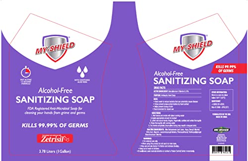 Sanitizing Soap - 1 Gallon, Alcohol-Free, Formulated with Zetrisil. FDA ...